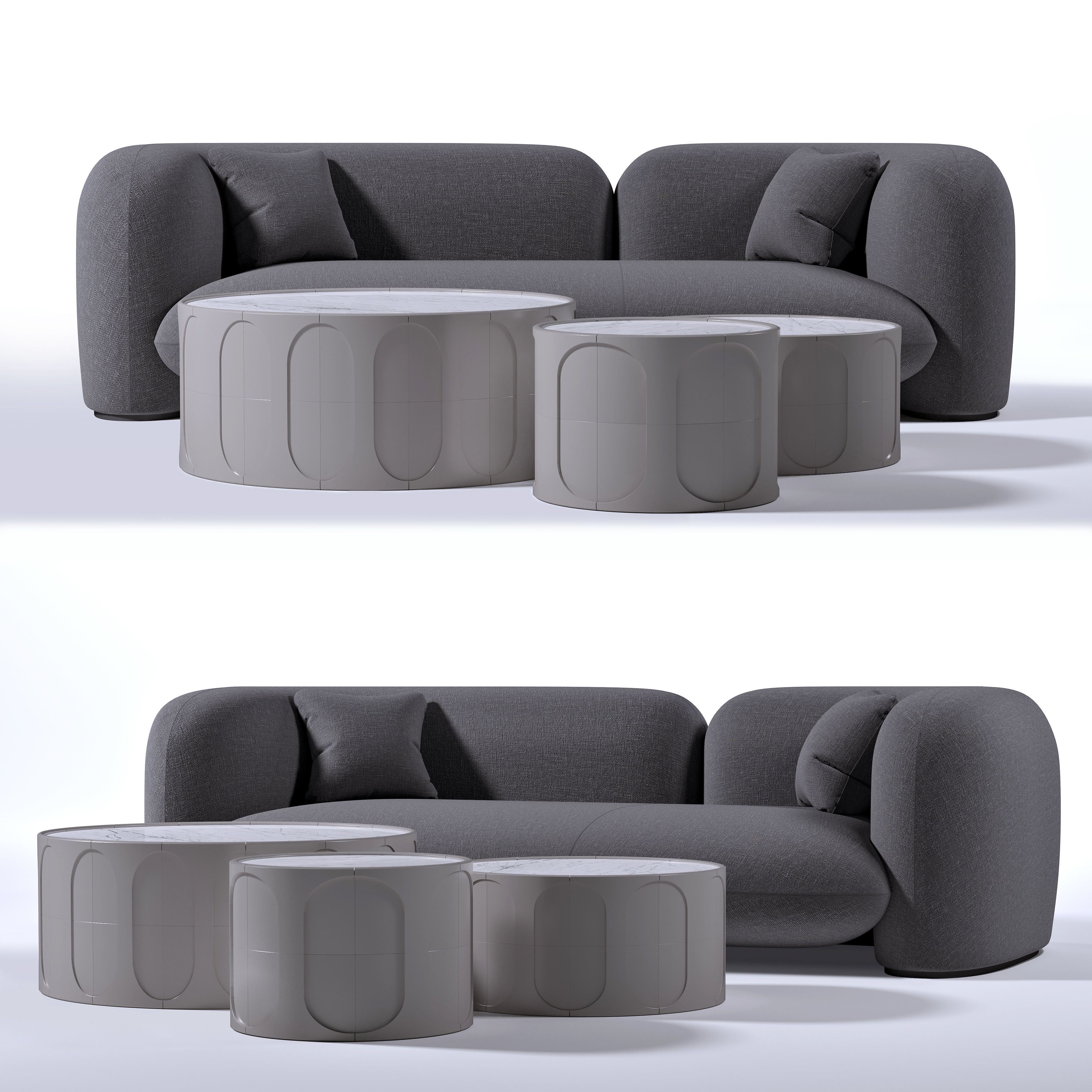 Freeform Sofa 3D model | CGTrader