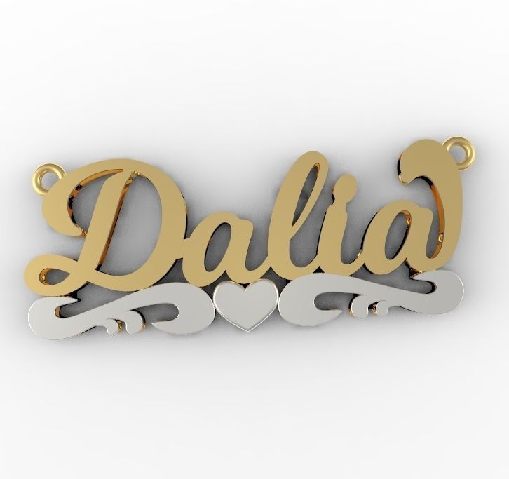 Dalia name plate 3D model 3D printable | CGTrader