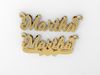 Martha name plate 3D model 3D printable | CGTrader