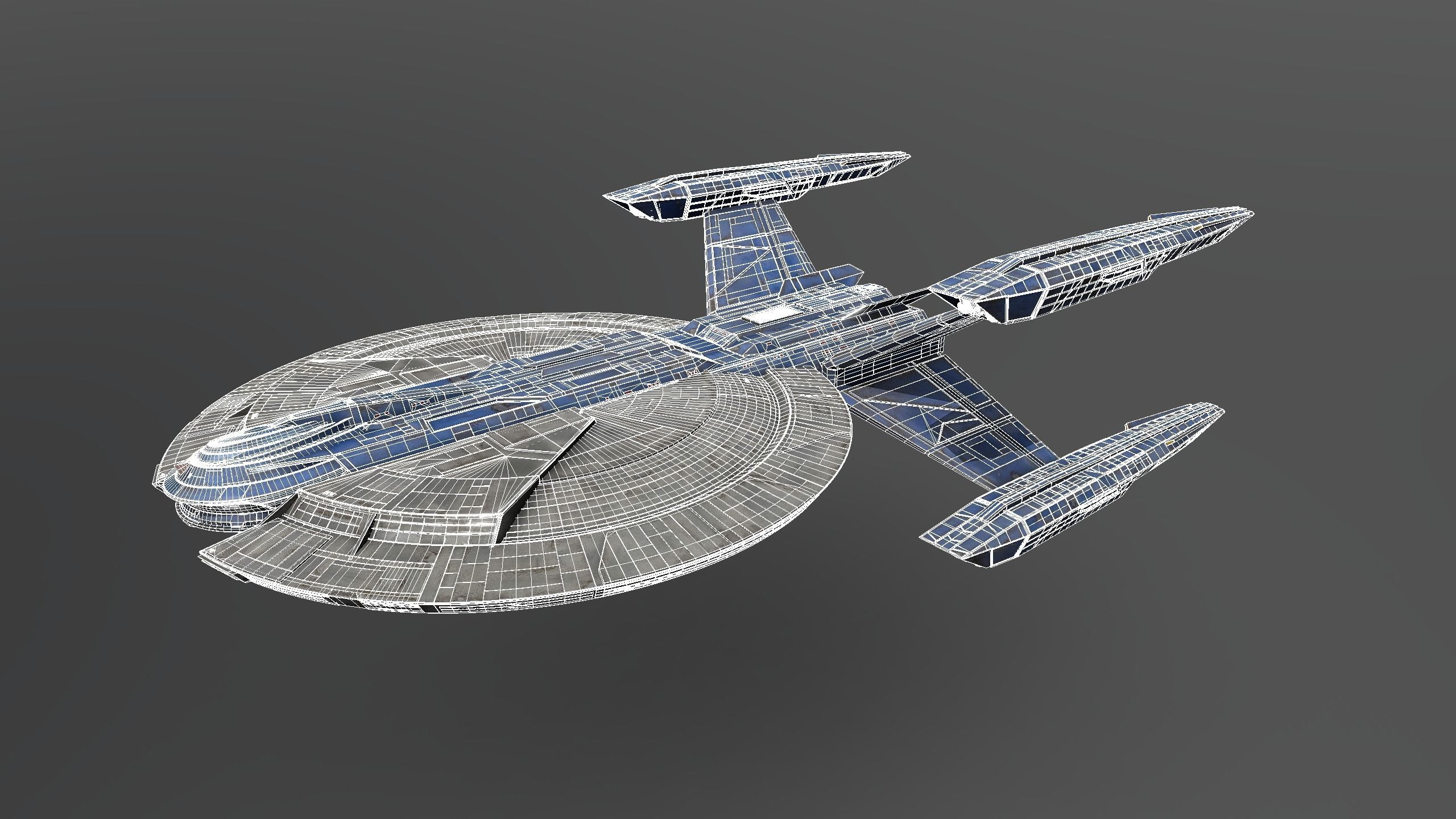 18spaceship star trek ship in flight 3D model | CGTrader