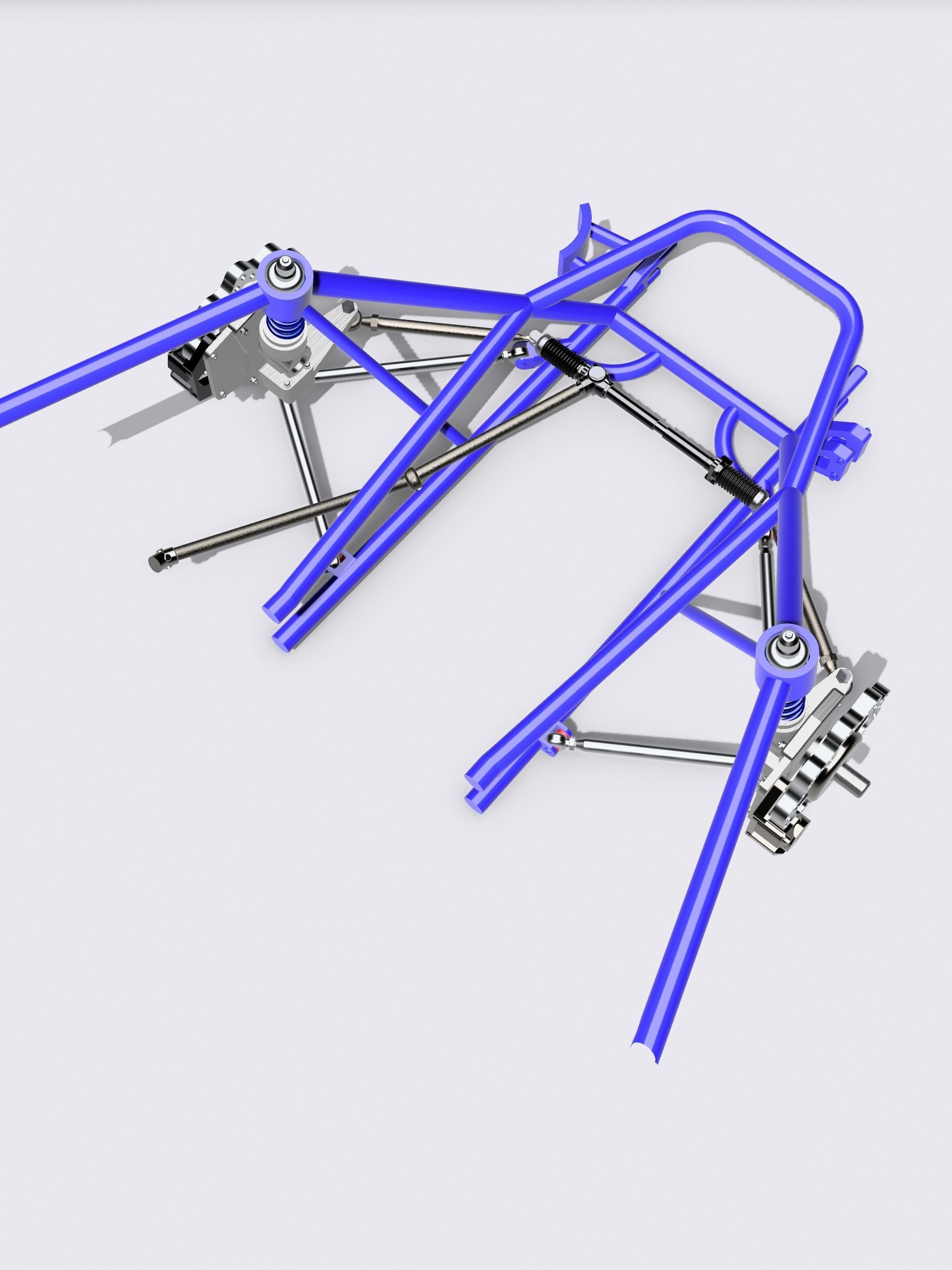 PRO MOD FRONT SUSPENSION BRAKES N STEERING 3D model 3D printable | CGTrader