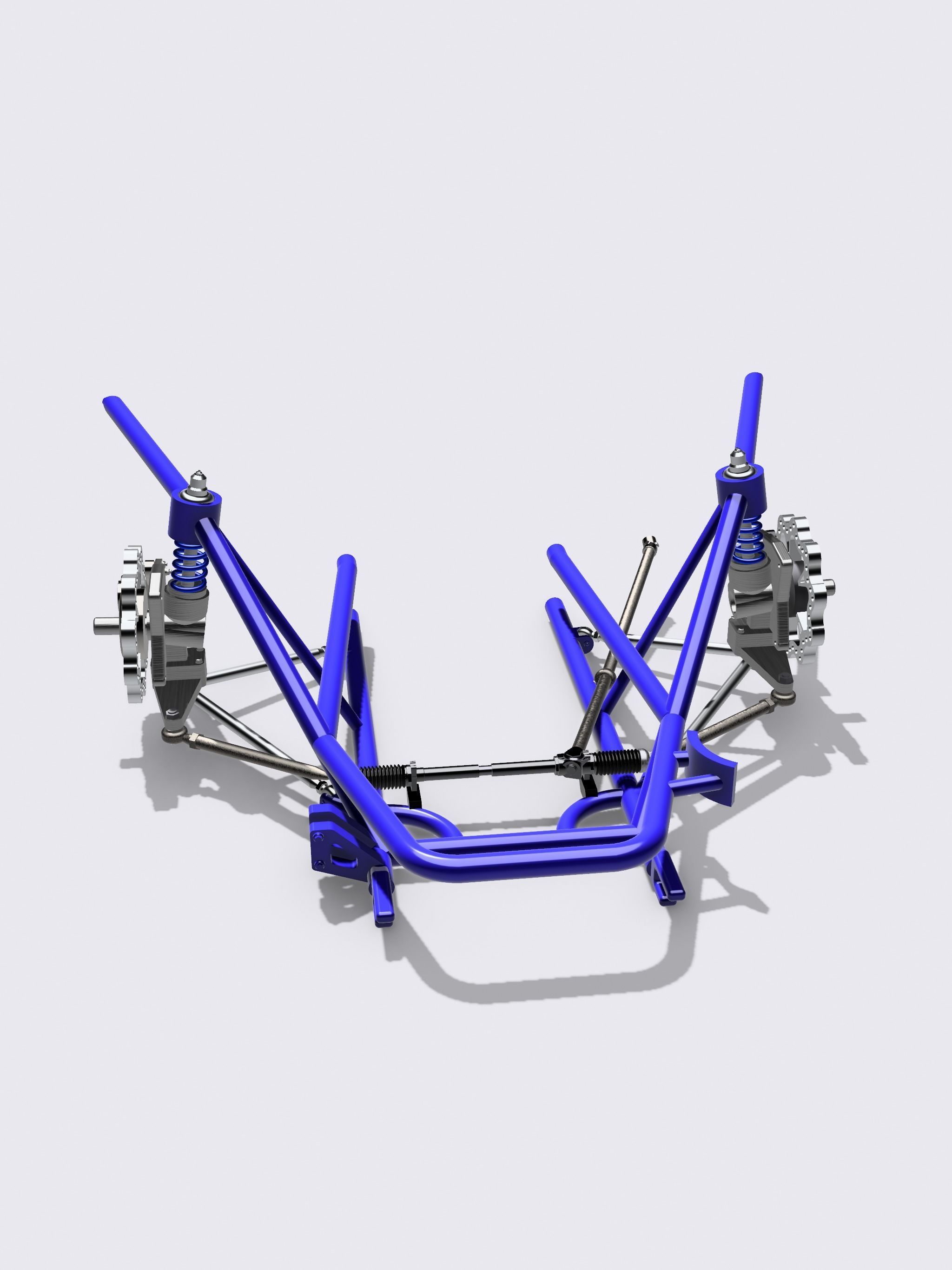 PRO MOD FRONT SUSPENSION BRAKES N STEERING 3D model 3D printable | CGTrader