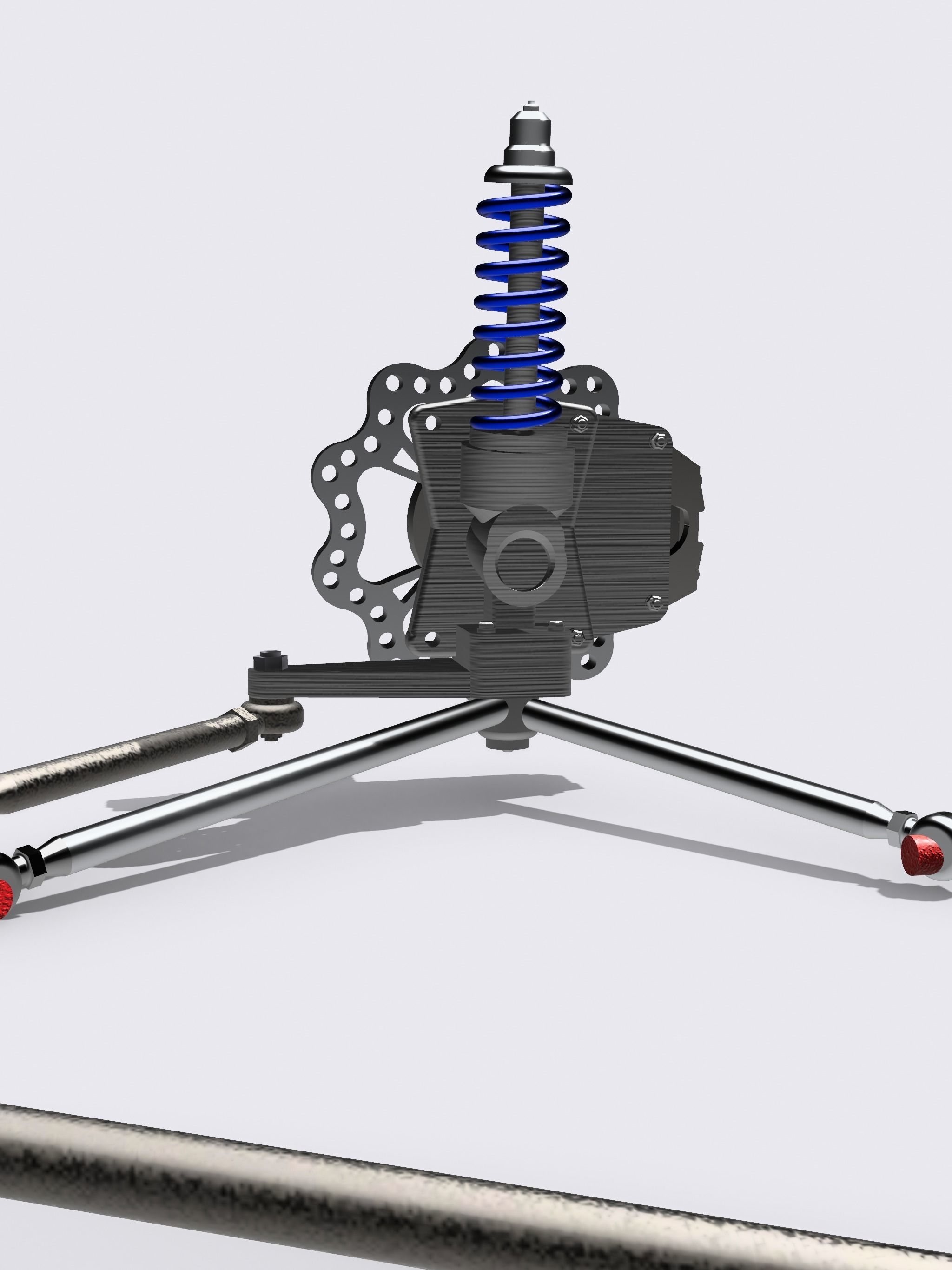 PRO MOD FRONT SUSPENSION BRAKES N STEERING 3D model 3D printable | CGTrader
