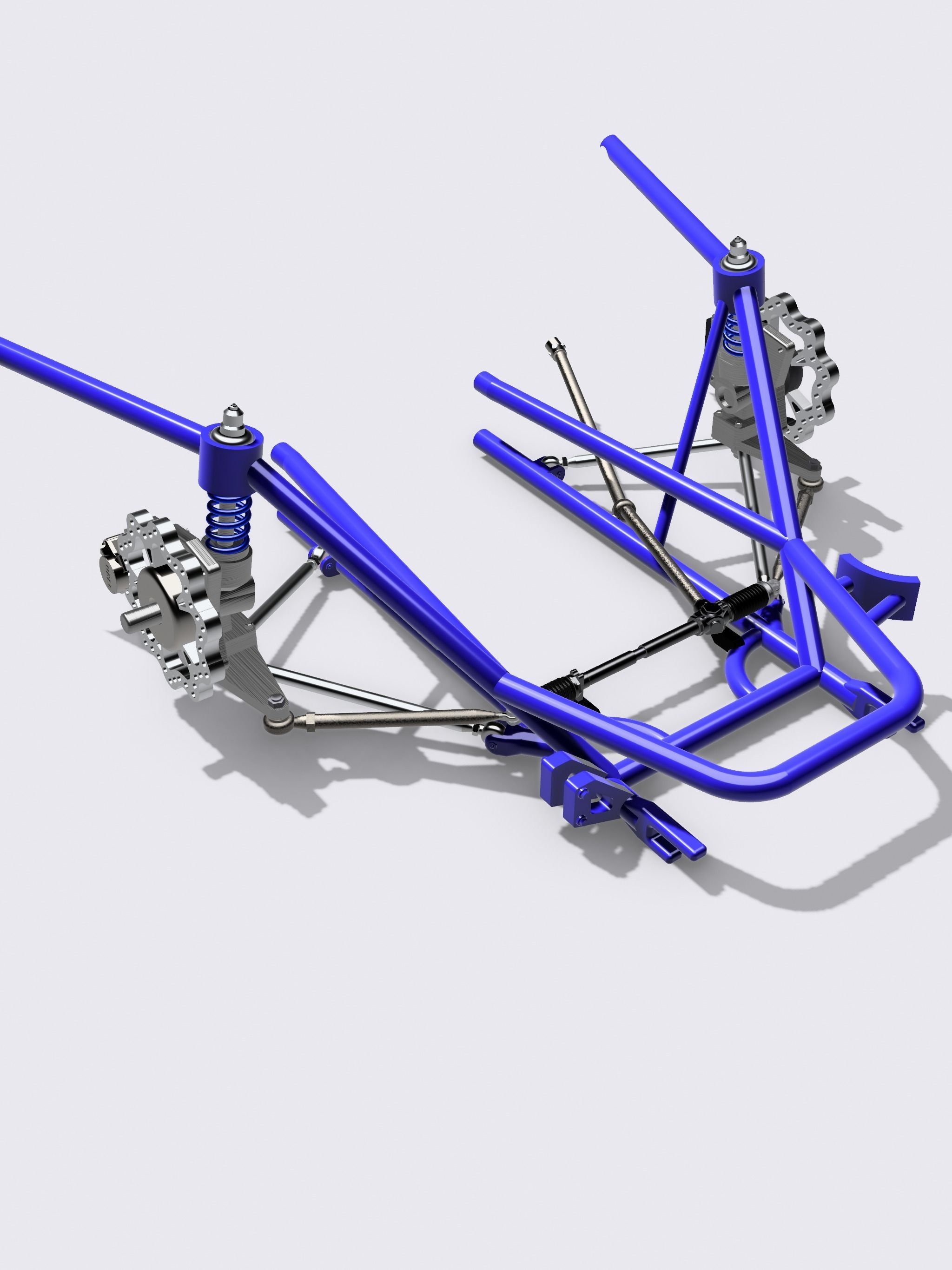 PRO MOD FRONT SUSPENSION BRAKES N STEERING 3D model 3D printable | CGTrader