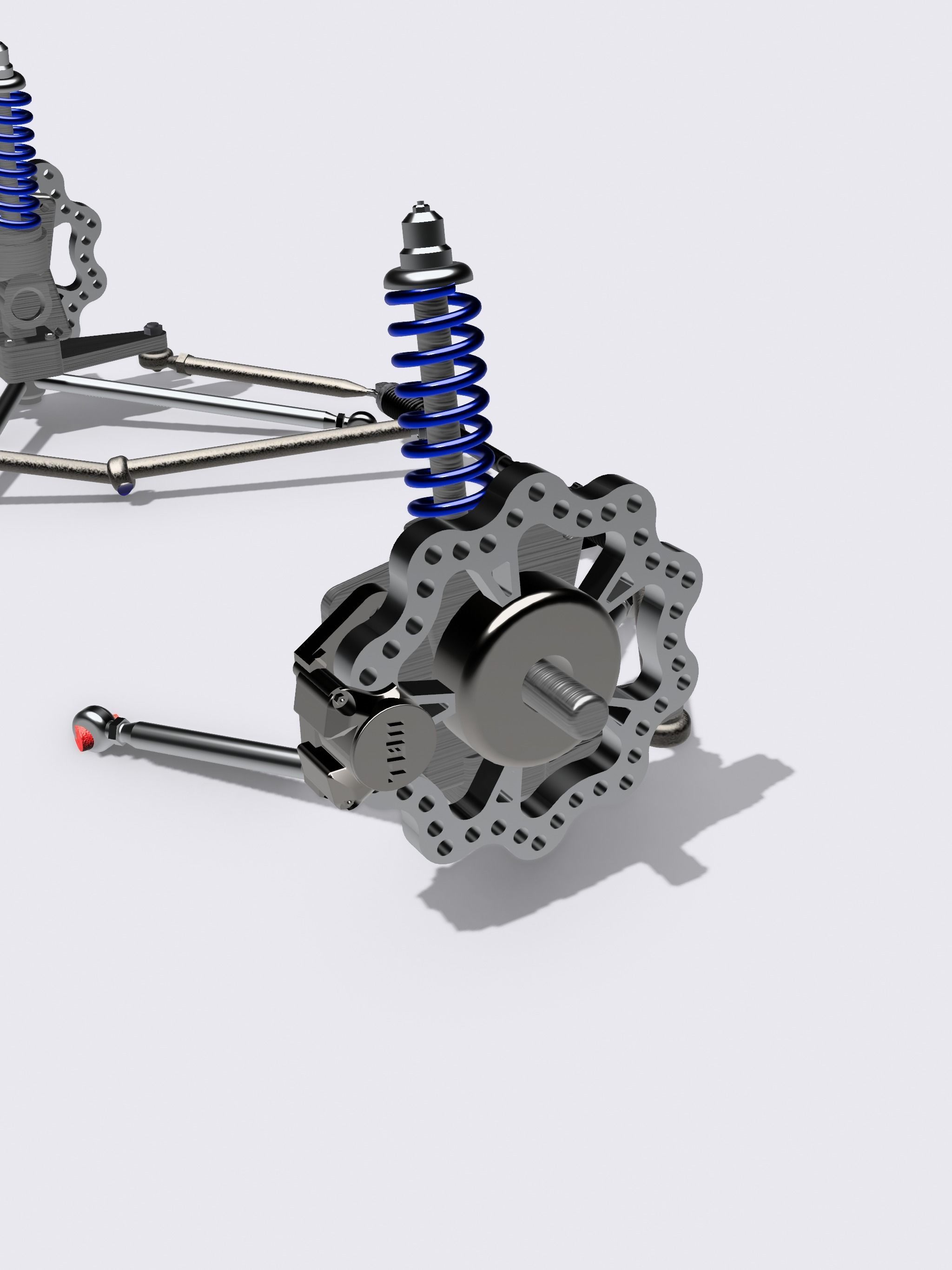 PRO MOD FRONT SUSPENSION BRAKES N STEERING 3D model 3D printable | CGTrader