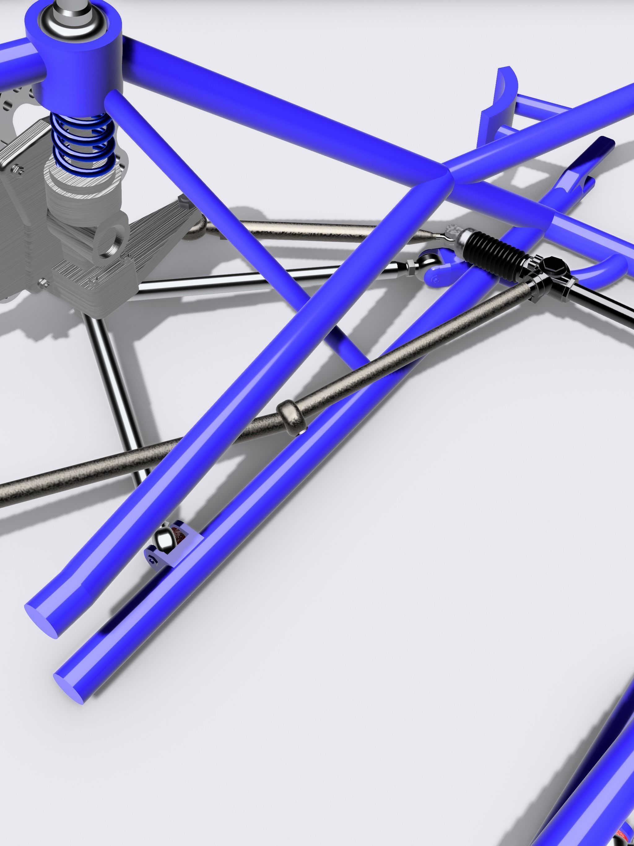 PRO MOD FRONT SUSPENSION BRAKES N STEERING 3D model 3D printable | CGTrader