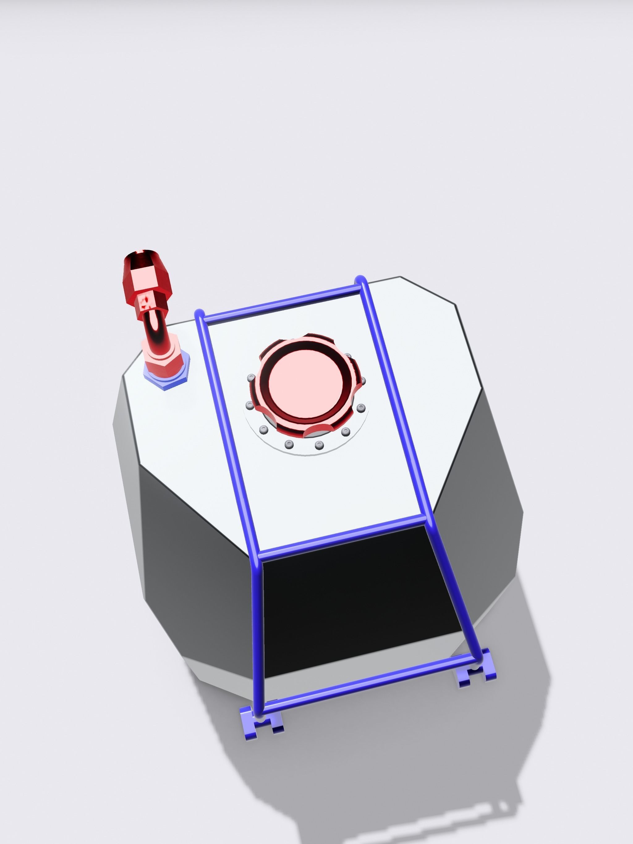 PRO MOD FUEL CELL WITH FITTINGS N MOUNT 3D model 3D printable | CGTrader