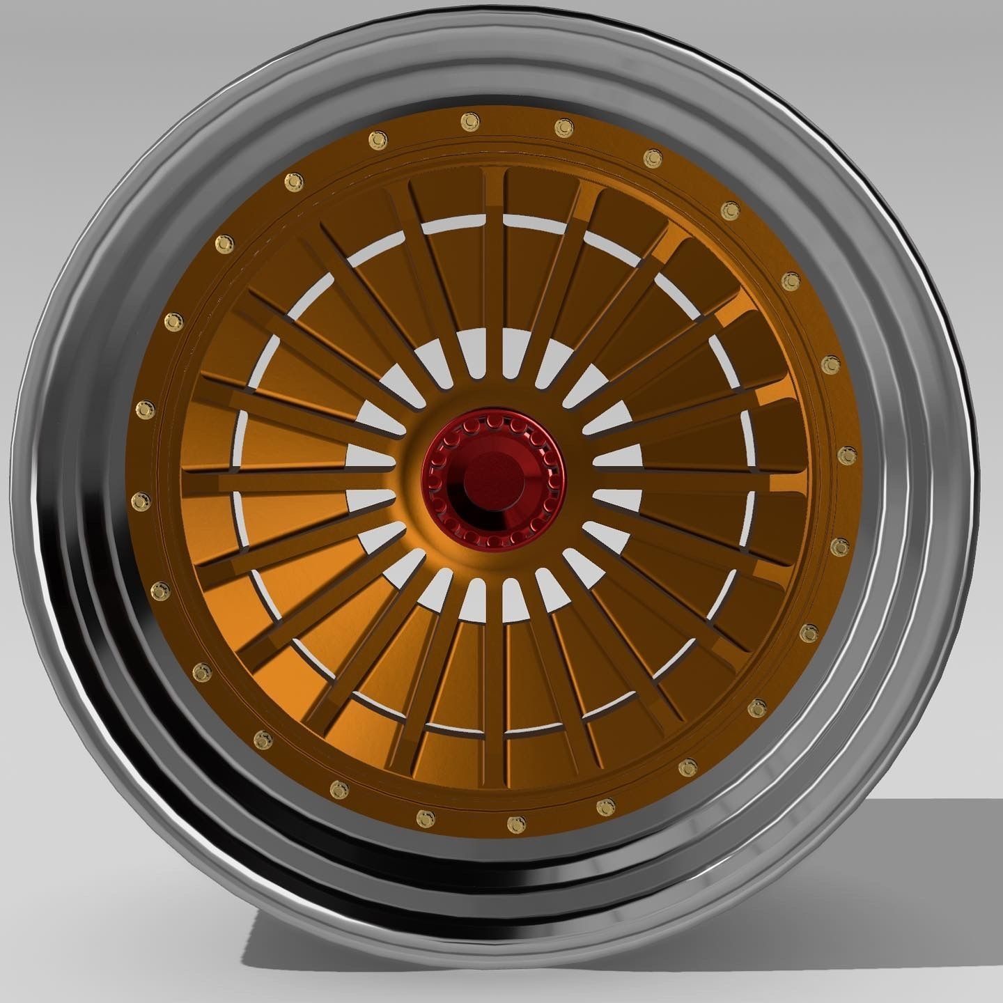 20INCH CONCAVE BILLET WHEELS 3 PIECE 2 OFFSETS 3D model 3D printable ...