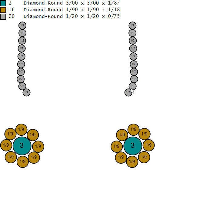 gold circle earrings 3d print 3D model 3D printable | CGTrader