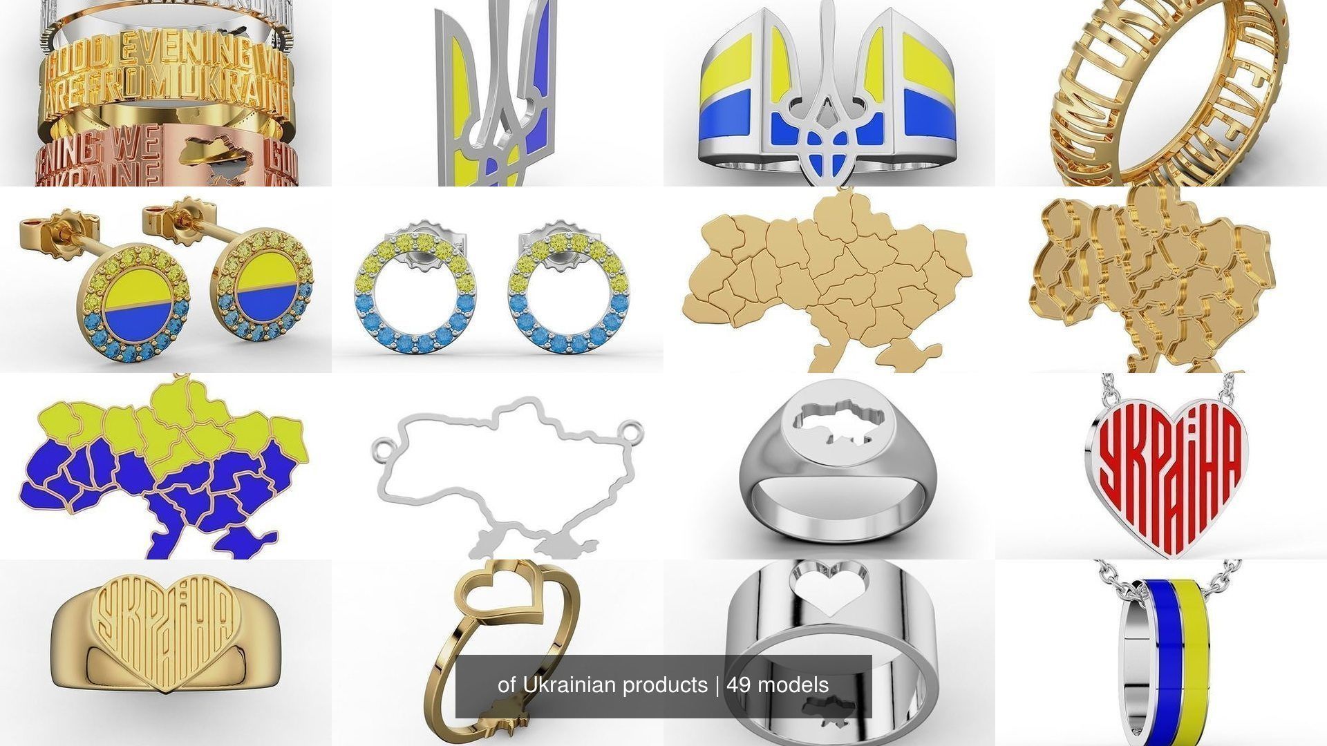 of Ukrainian products 3D Model Collection | CGTrader