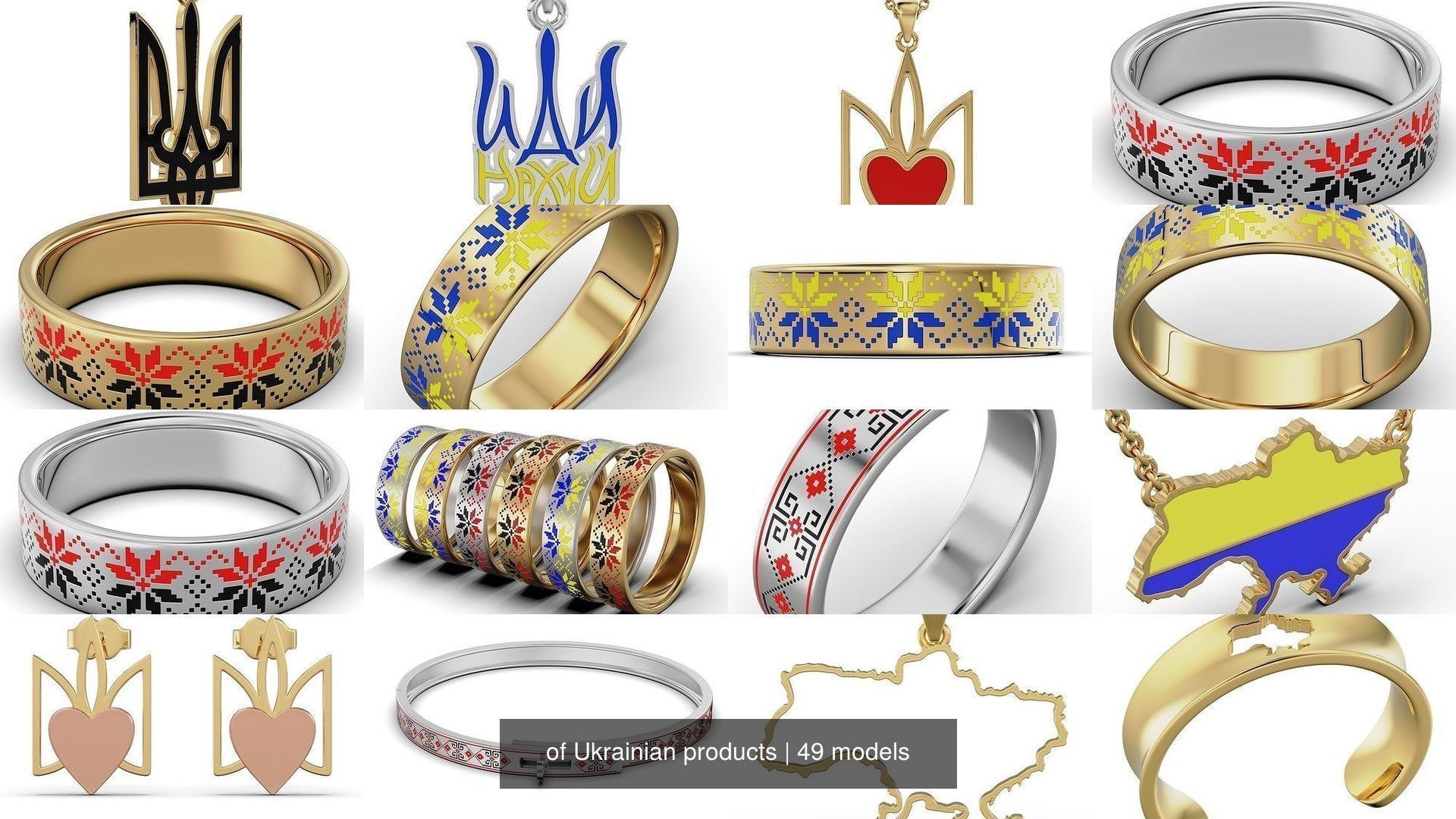 of Ukrainian products 3D Model Collection | CGTrader