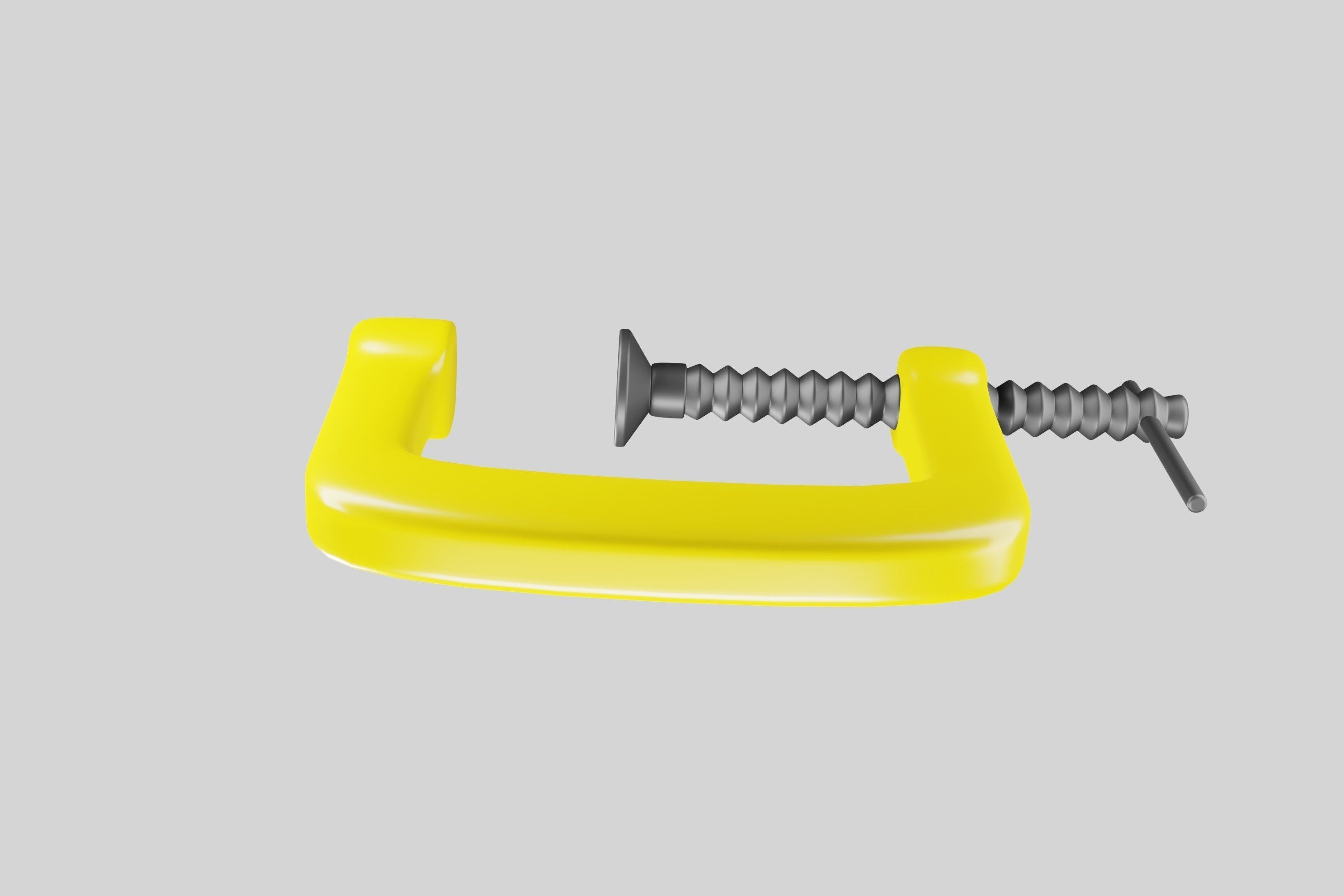 Clamp Yellow repair tool 3D model | CGTrader