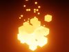 Voxel Fire Animation FREE free VR / AR / low-poly 3D model animated ...
