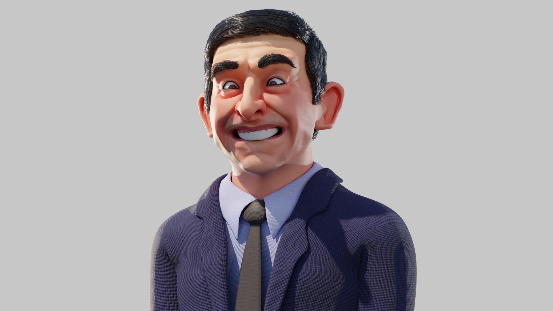 3D model Michael Scott Caricature Rig VR / AR / low-poly | CGTrader
