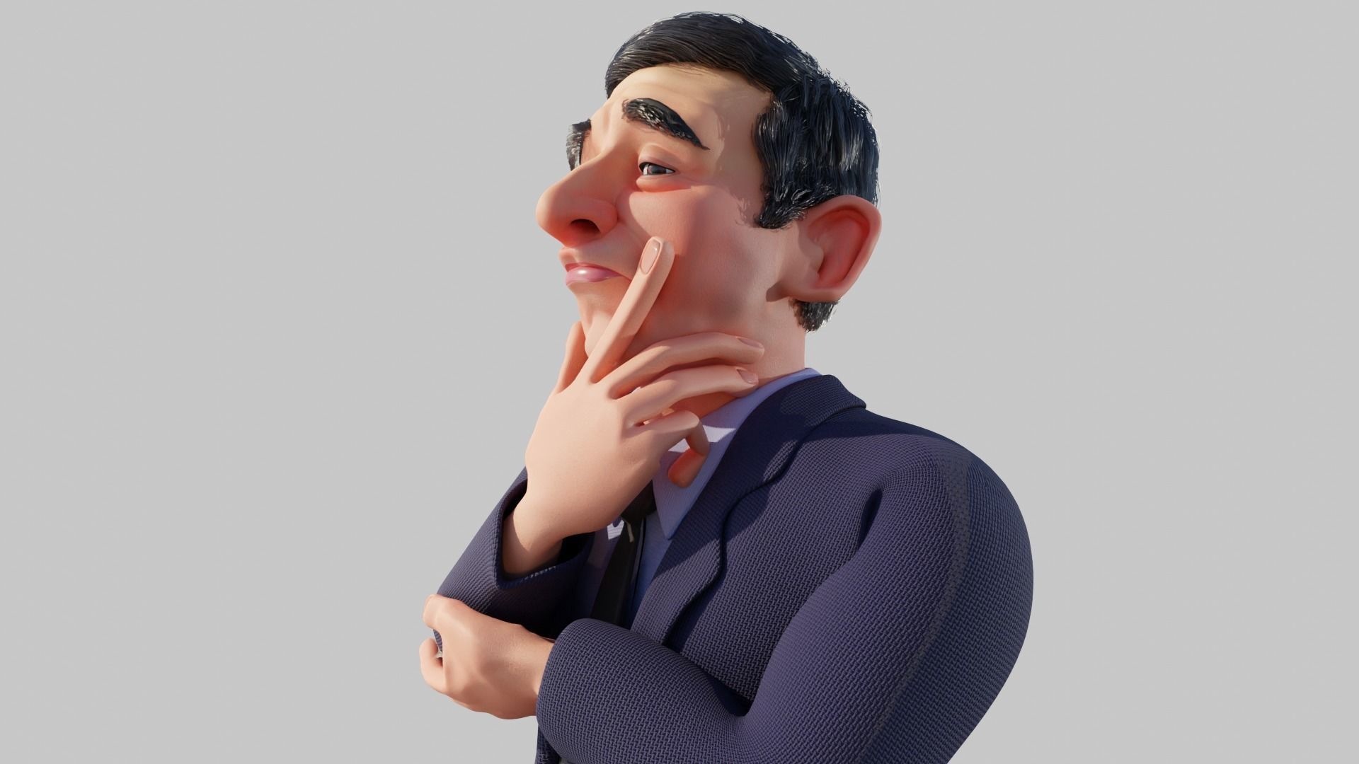 3D model Michael Scott Caricature Rig VR / AR / low-poly | CGTrader