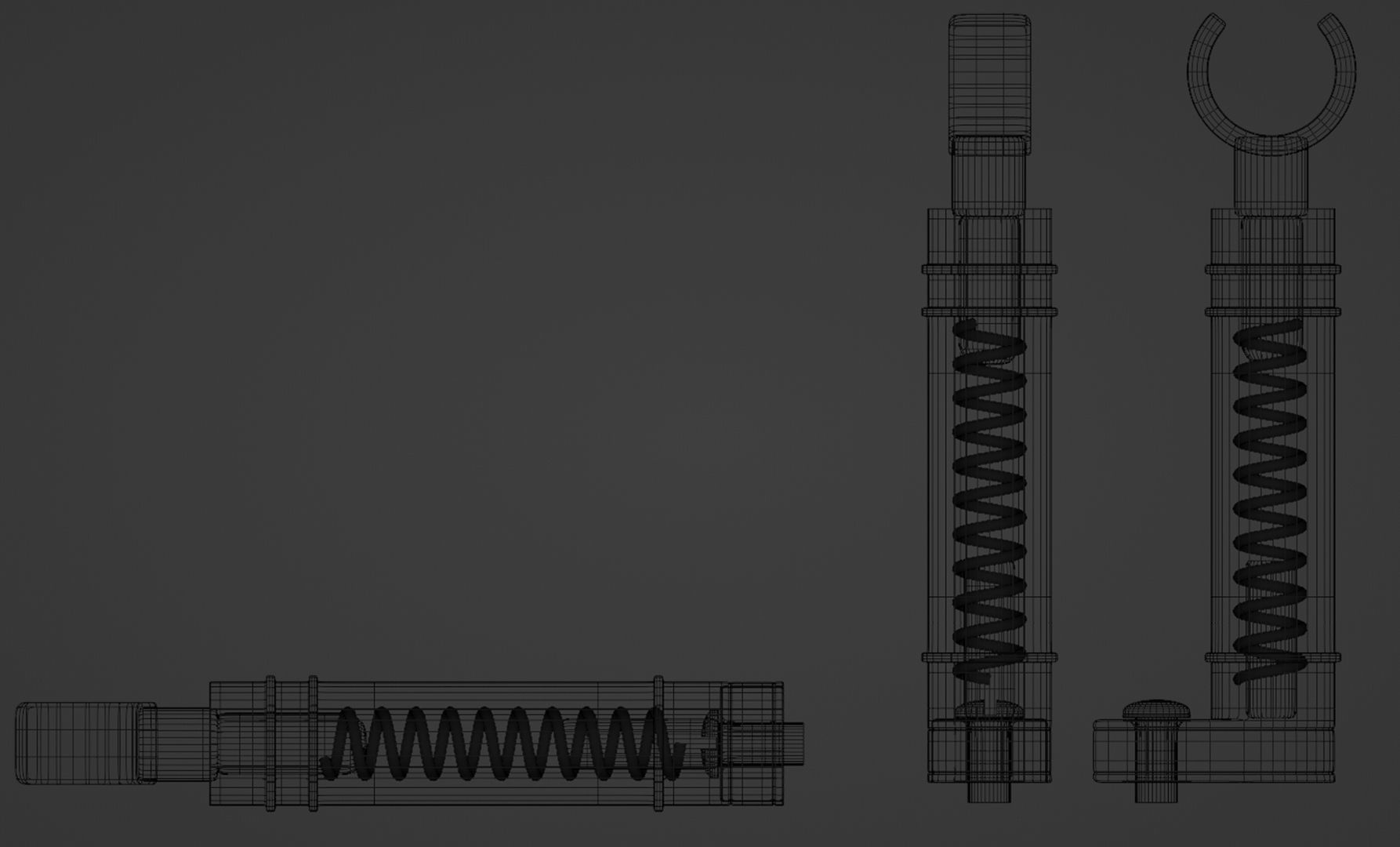 Neon Tube Support 3D model | CGTrader
