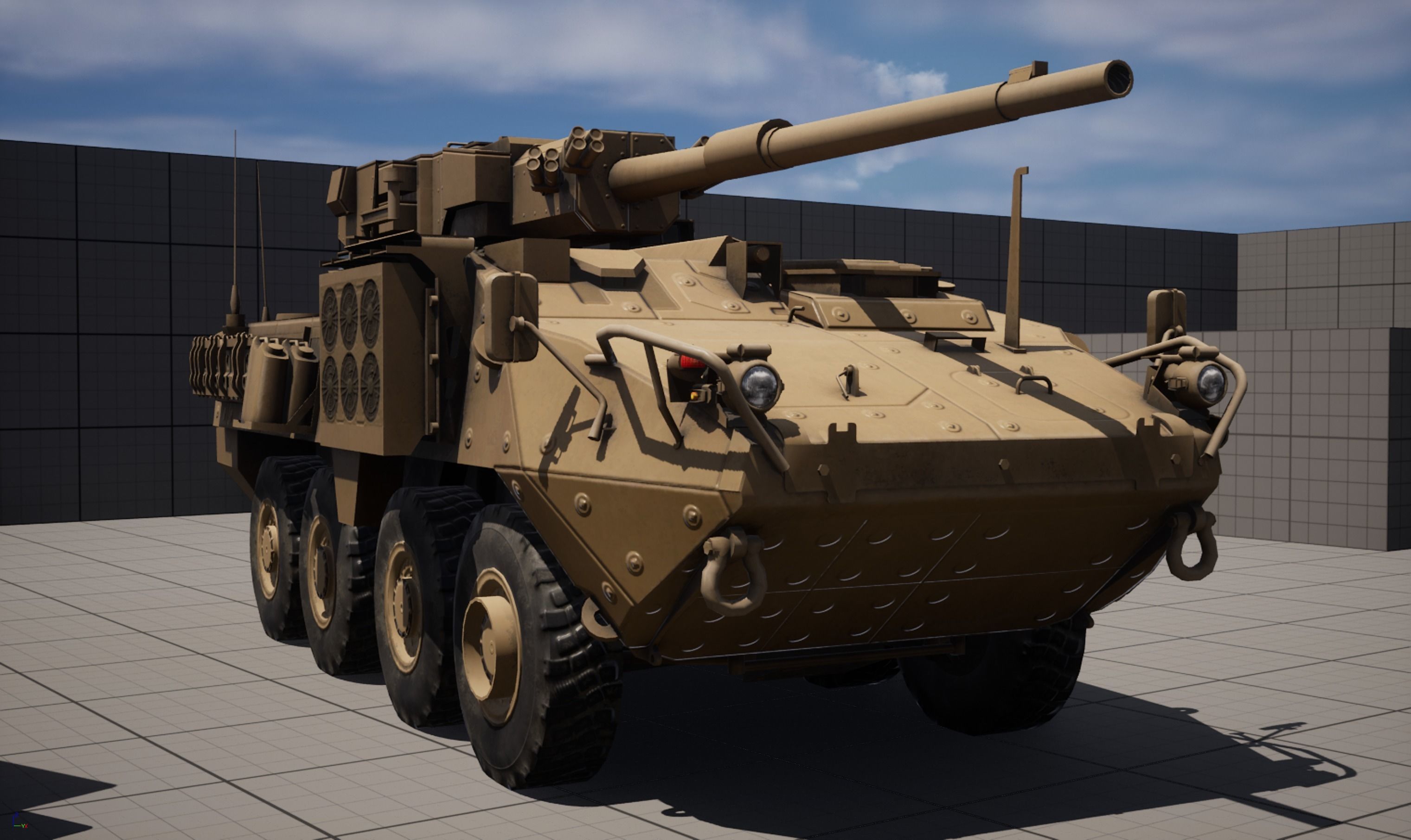 3D model M1128 Stryker Midly-Poly VR / AR / low-poly | CGTrader