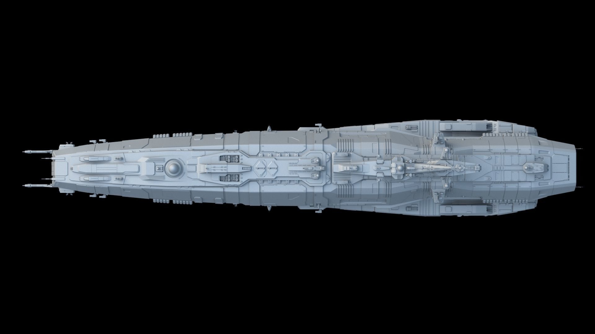 Spaceship - Command Ship 3D model | CGTrader