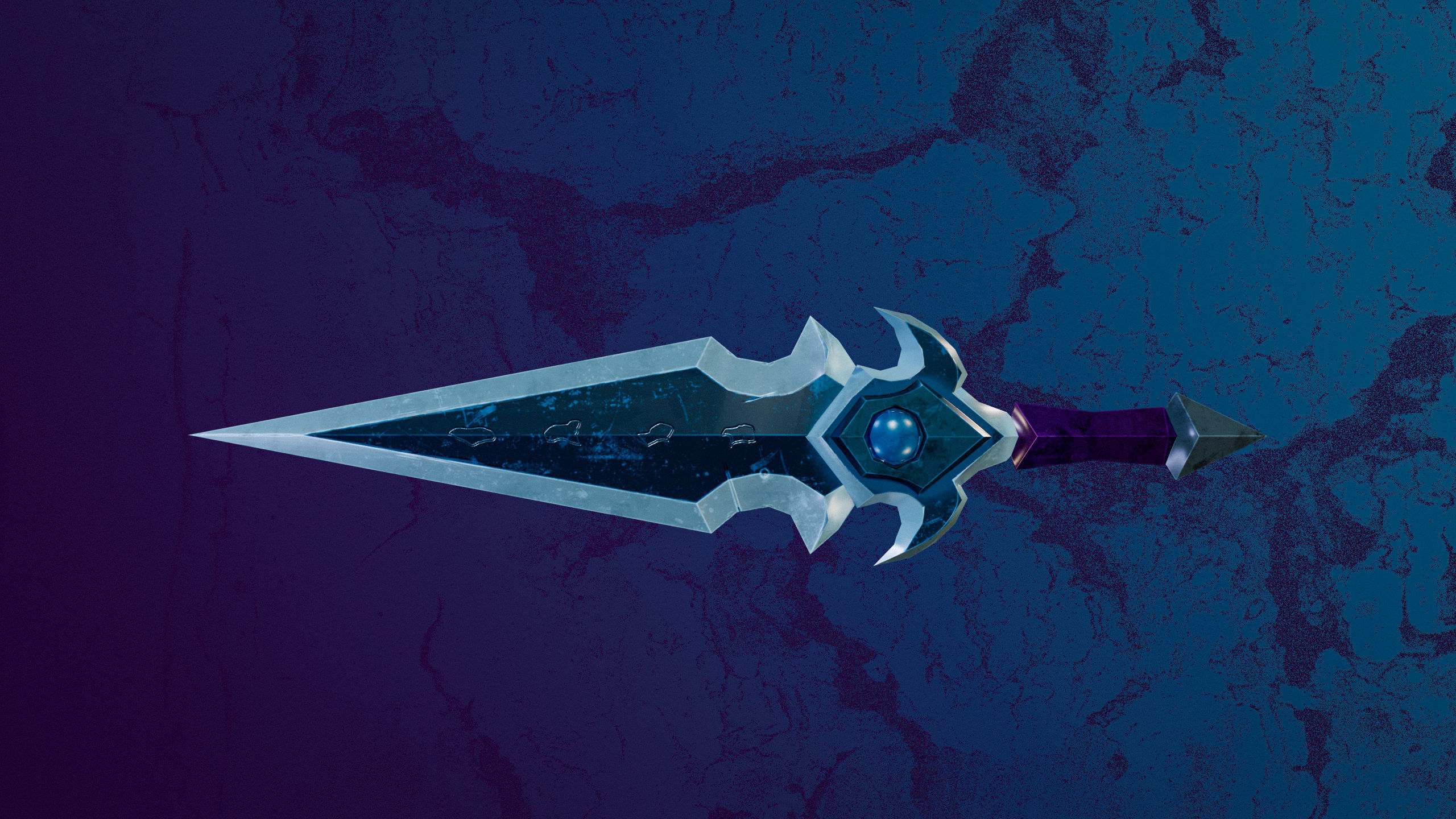 3D model Ice Crown Dagger VR / AR / low-poly | CGTrader