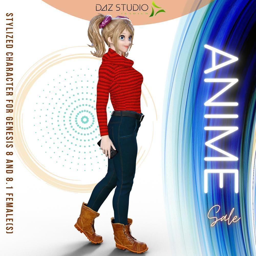 Anime Character G8F for DAZ Studio 3D model rigged | CGTrader