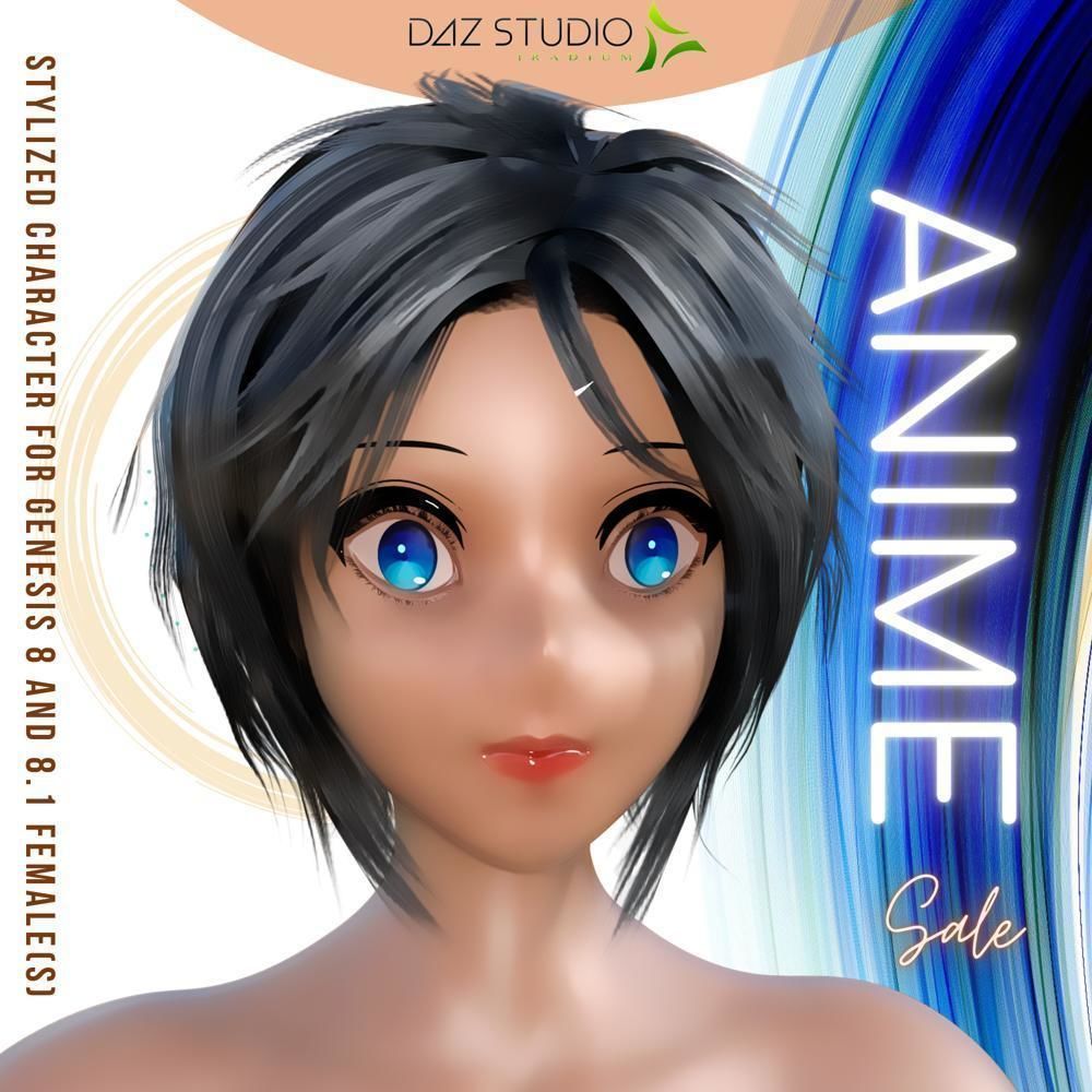 Anime Character G8F for DAZ Studio 3D model rigged | CGTrader