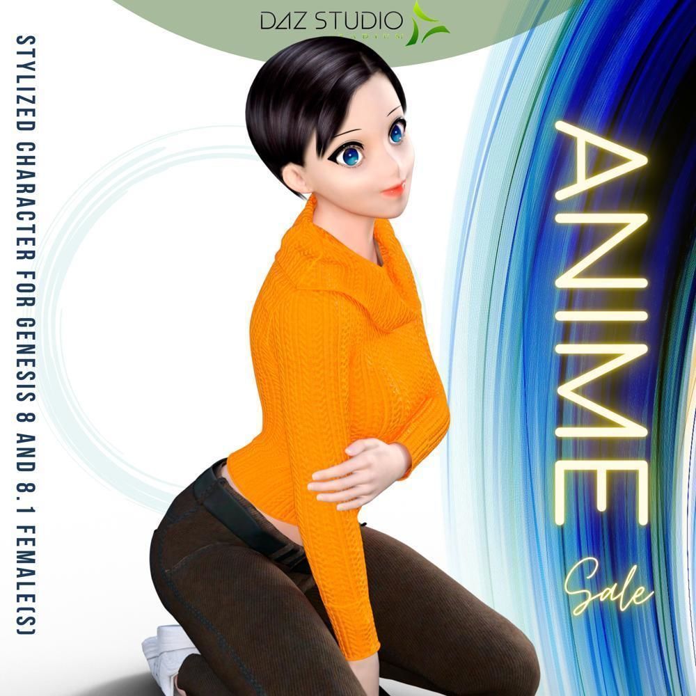 Anime Character G8F for DAZ Studio 3D model rigged | CGTrader