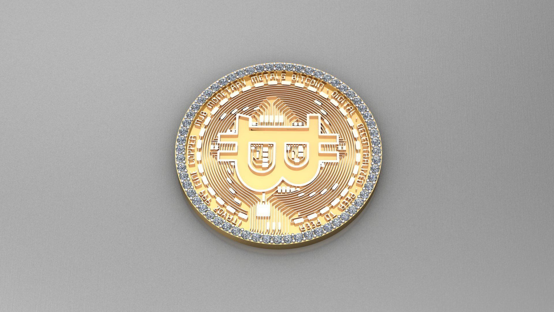 Bitcoin Crypto 3D model | CGTrader