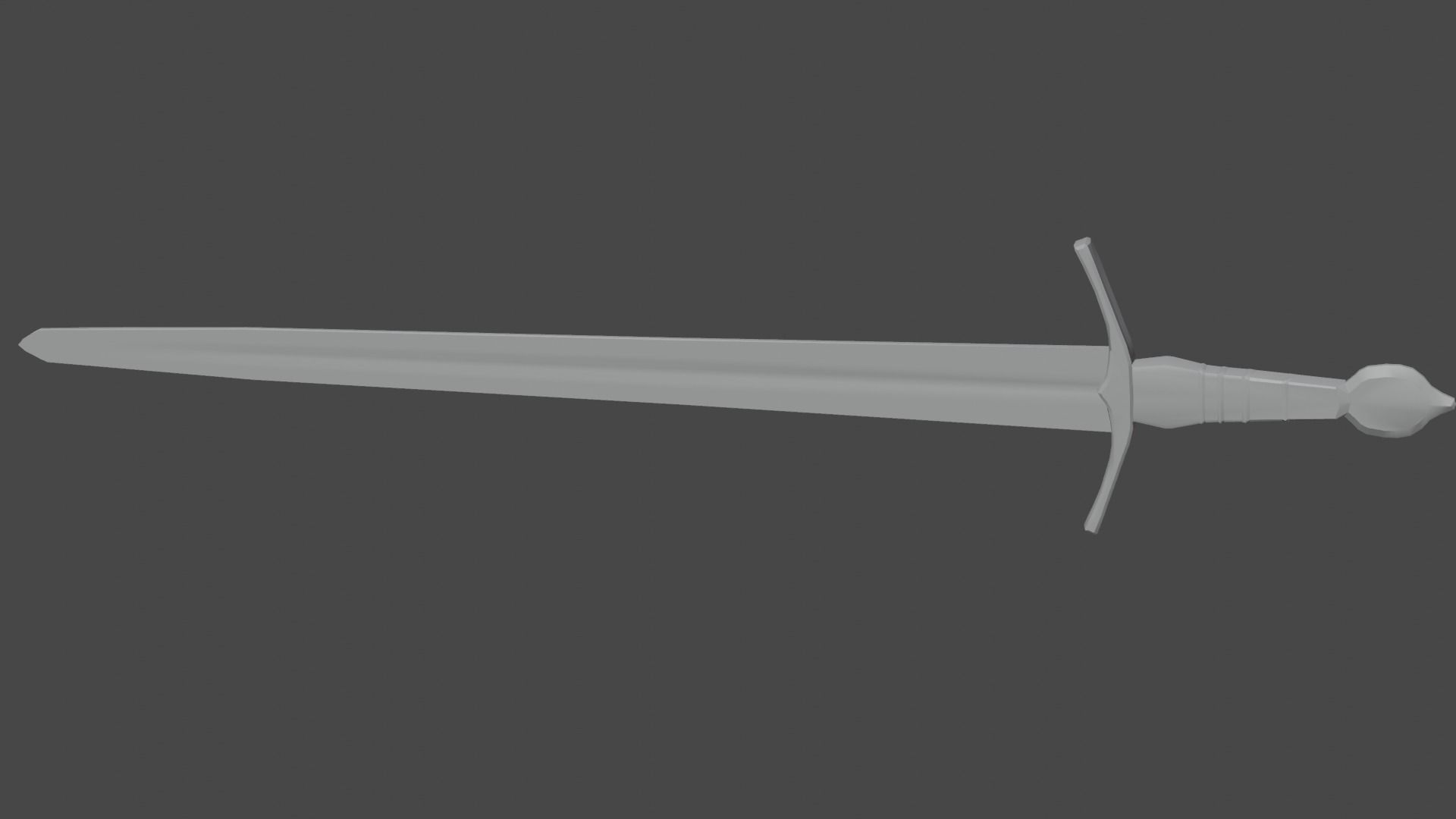 3D model Low-Poly European Medieval Sword VR / AR / low-poly | CGTrader