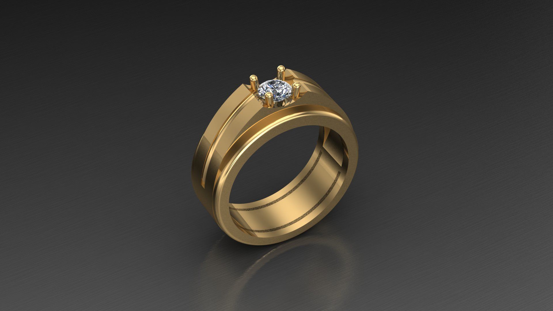 wedding men ring 3D model | CGTrader