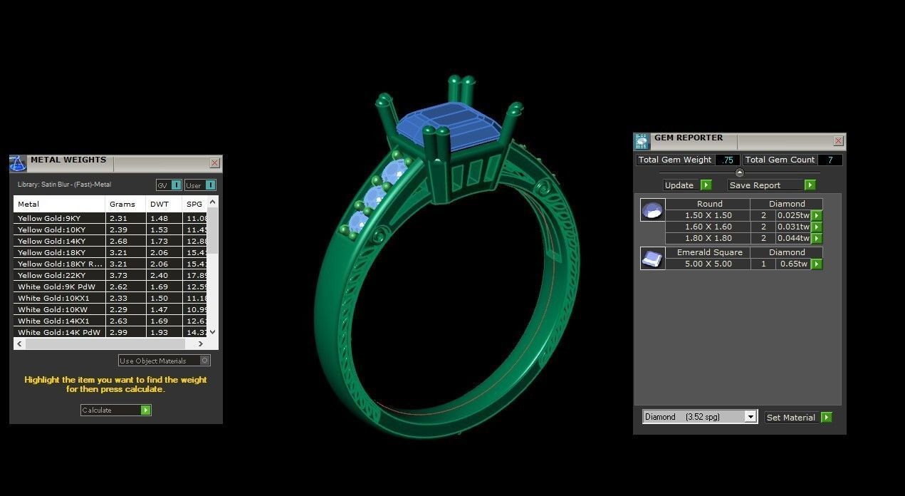 Solitair ring women ring cad file 3d 3D model | CGTrader