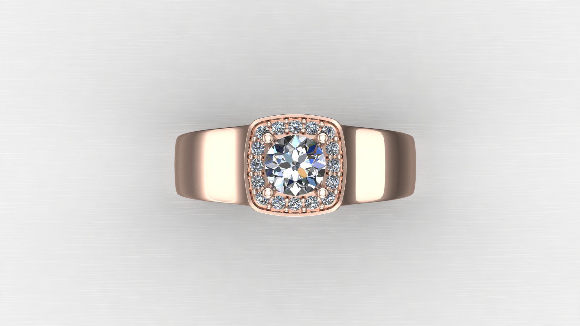Women diamond Ring cad file 3d file 3D model | CGTrader