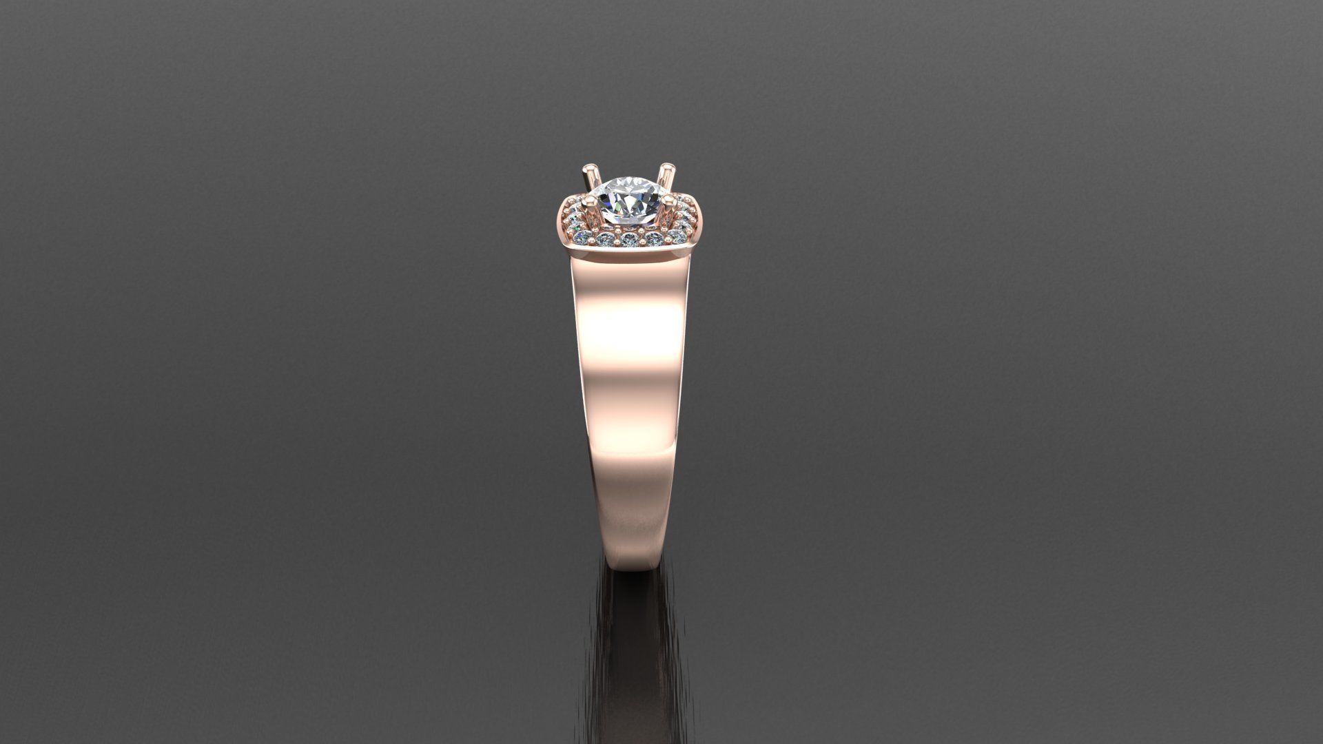 Women diamond Ring cad file 3d file 3D model | CGTrader