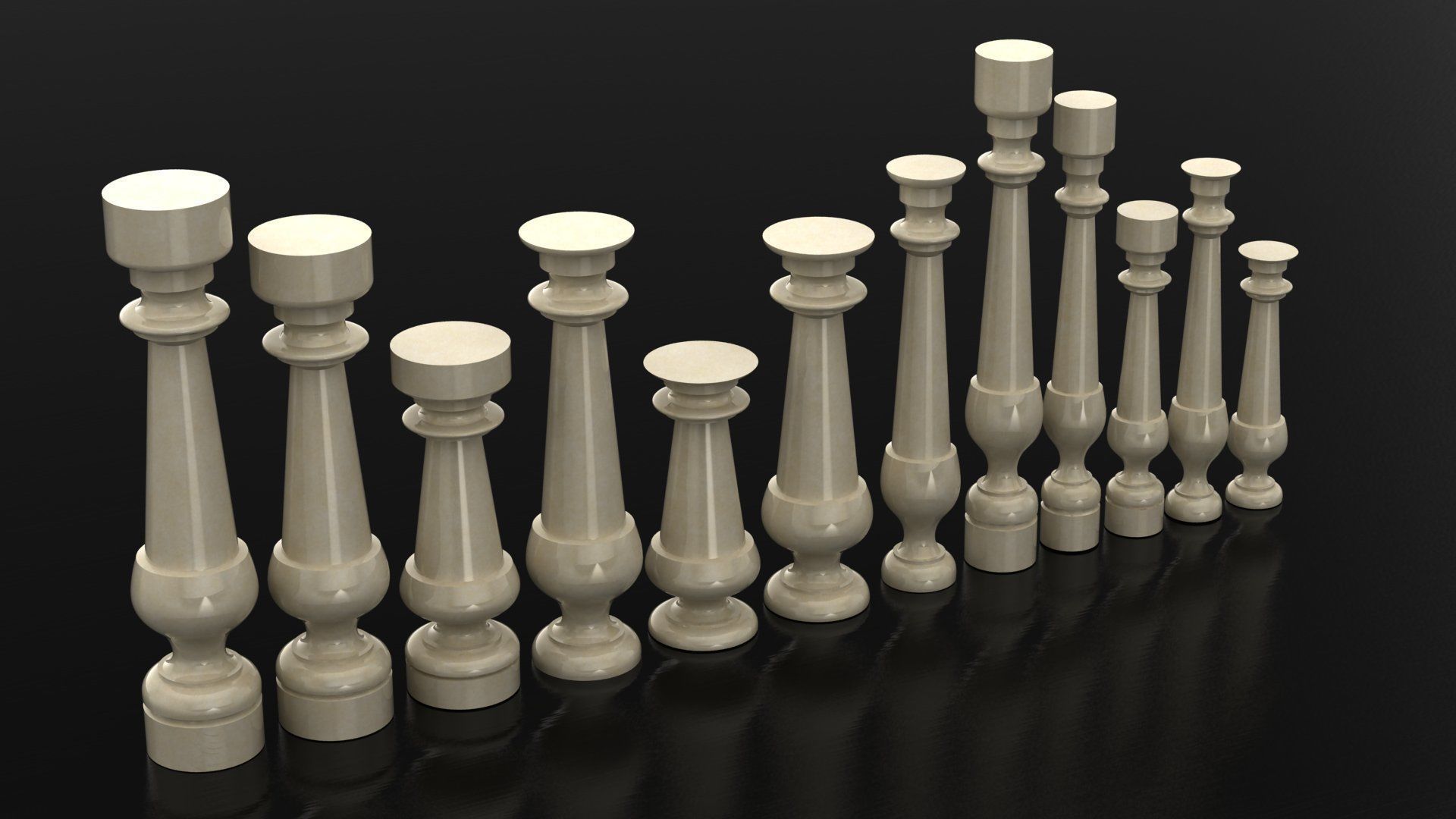 Architecturally Correct Porch Railing and Spindles cad file 3D model ...