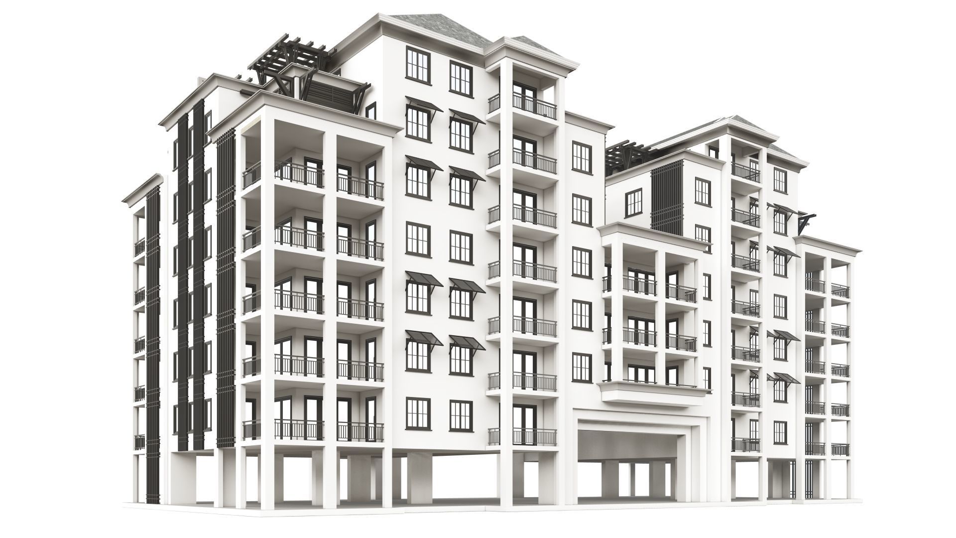 Building 3D Model residential 3D model | CGTrader