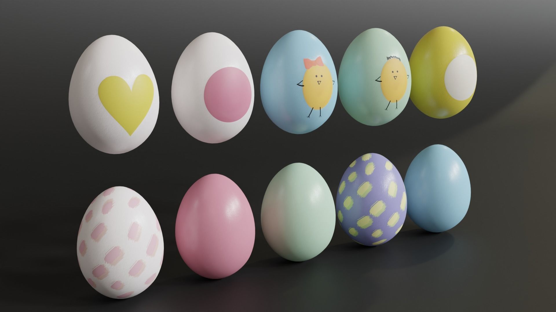 Cute Easter Egg 3D model | CGTrader