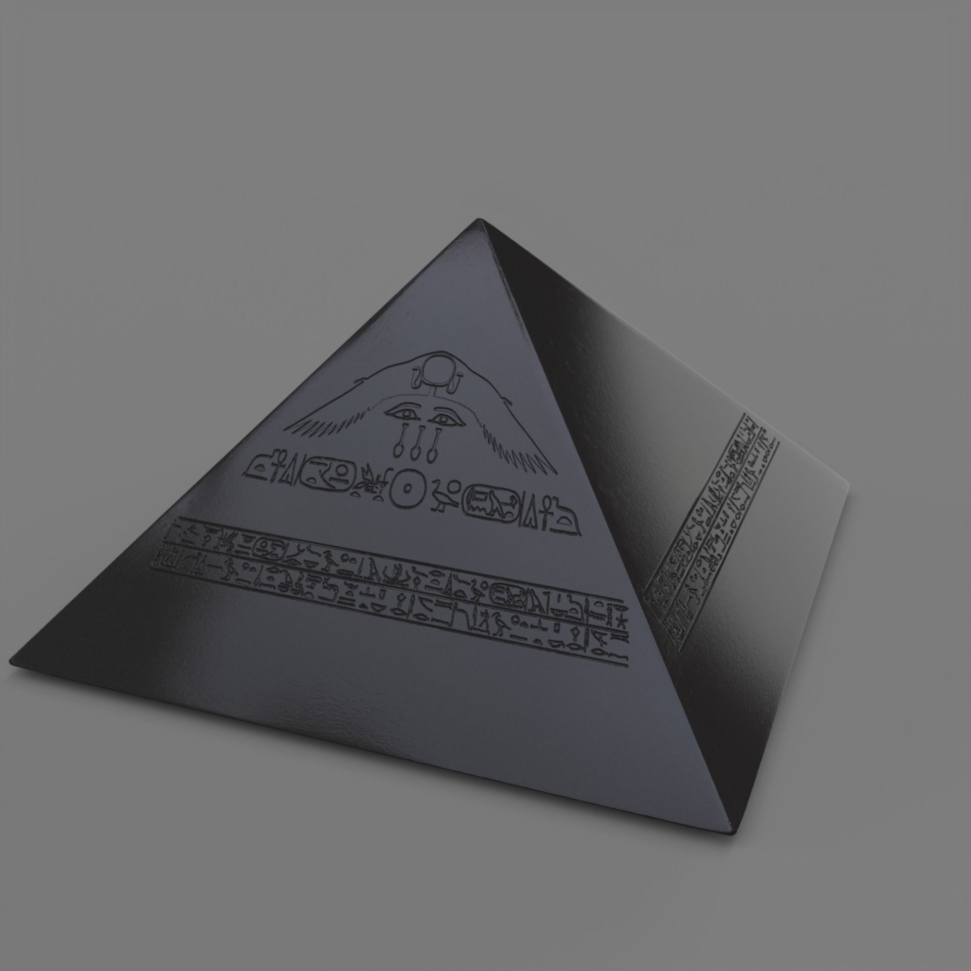 Benben stone - Pyramidion of Amenemhat III 3D model 3D printable | CGTrader