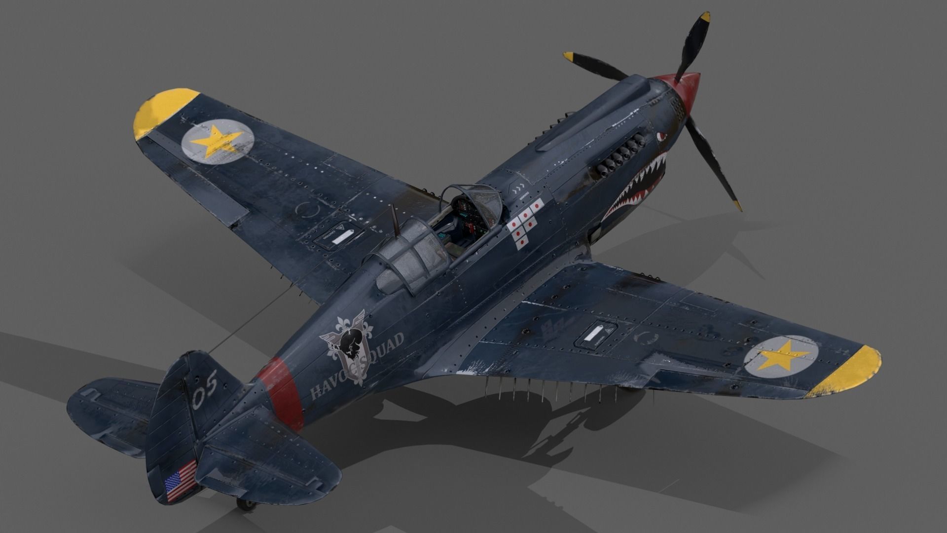 P40 WARHAWK 3D model | CGTrader