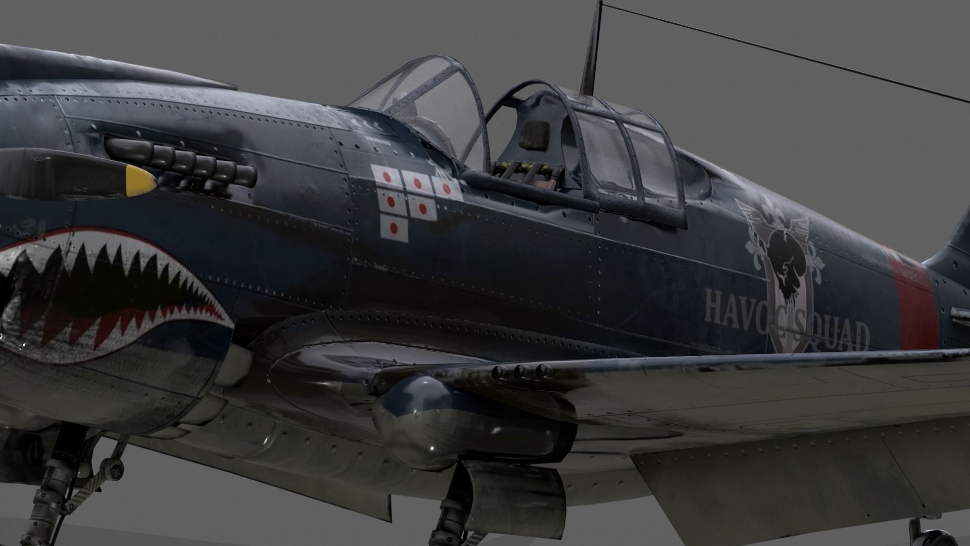 P40 WARHAWK 3D model | CGTrader