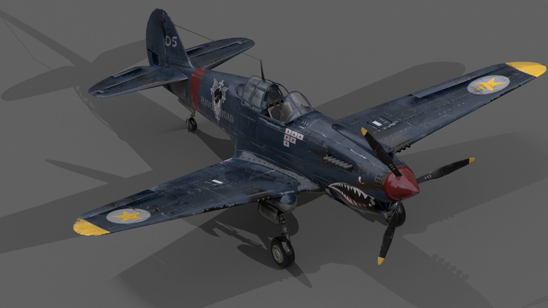 P40 WARHAWK 3D model | CGTrader
