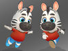 3D model Zebra Animated Rigged VR / AR / low-poly | CGTrader