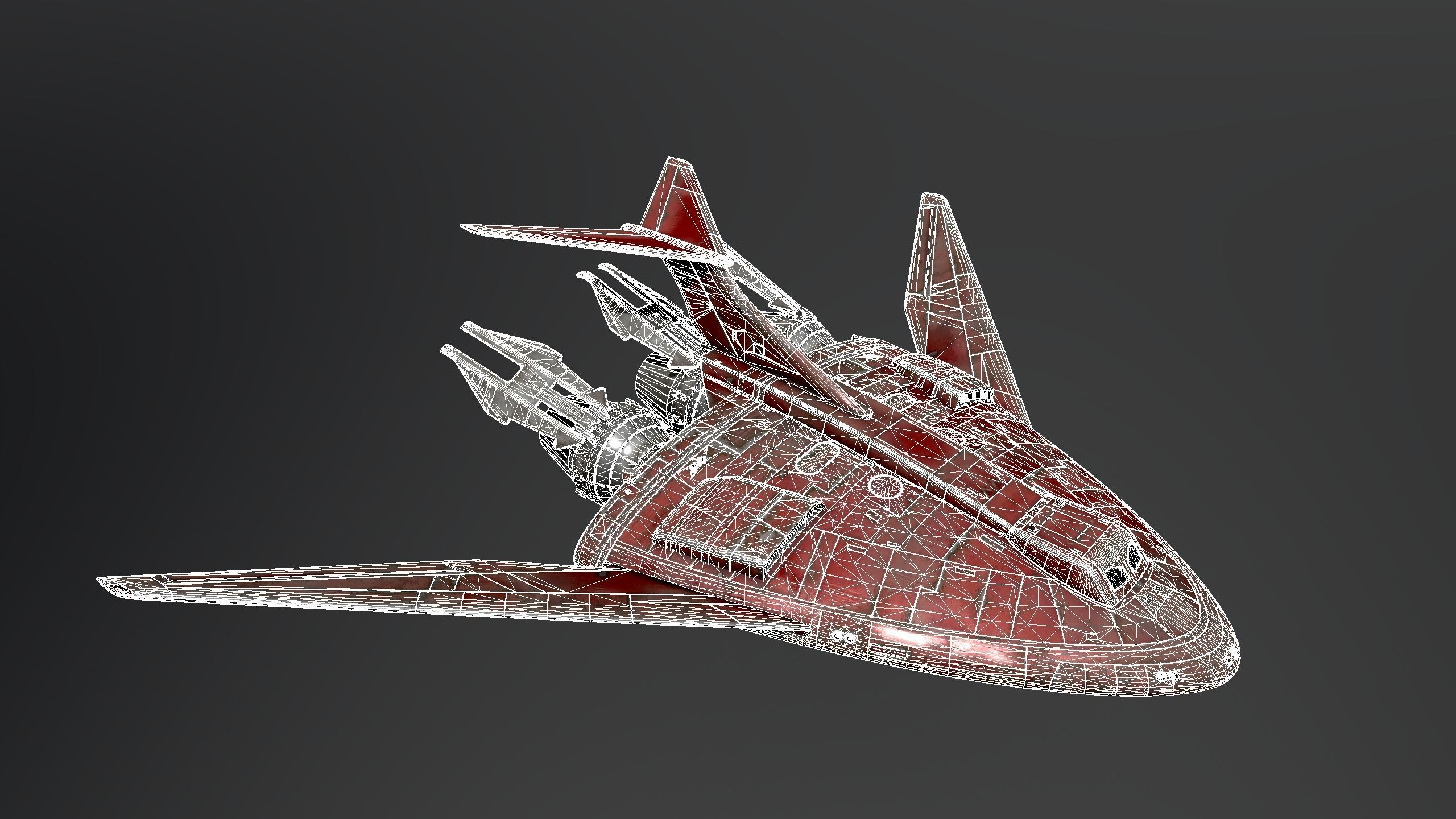 12B5-Atmospheric-Shuttle spaceship 3D model | CGTrader