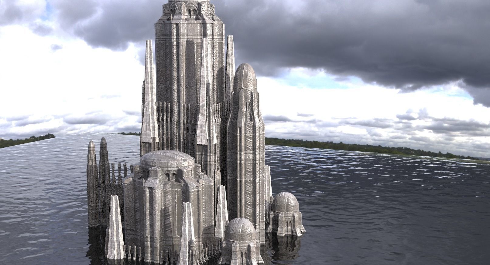 Dishonoured fortress 2 3D model | CGTrader