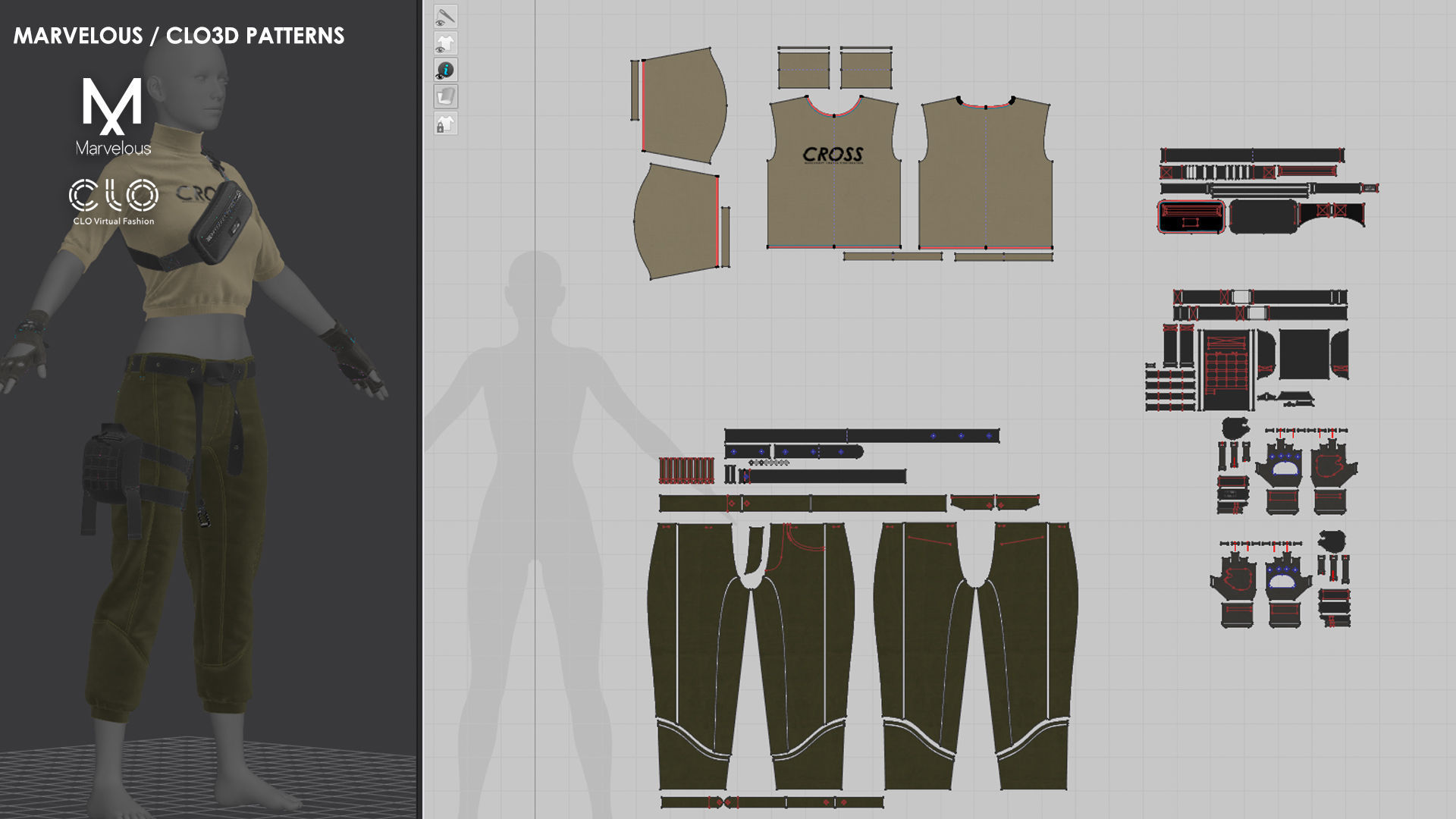 Girls Outfit 24 - Marvelous Designer with Video Process 3D model | CGTrader