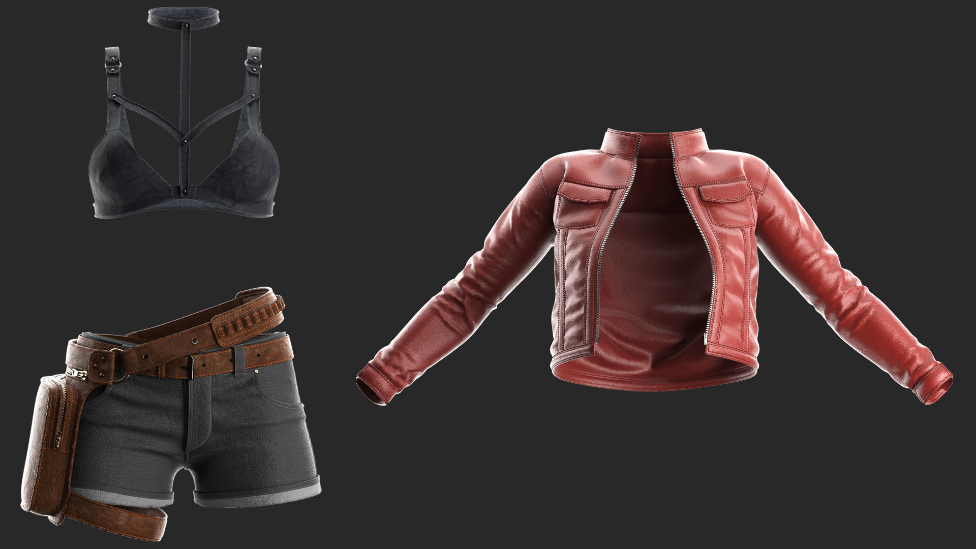 Girls Outfit 25 - Marvelous Designer with Video Process 3D model | CGTrader