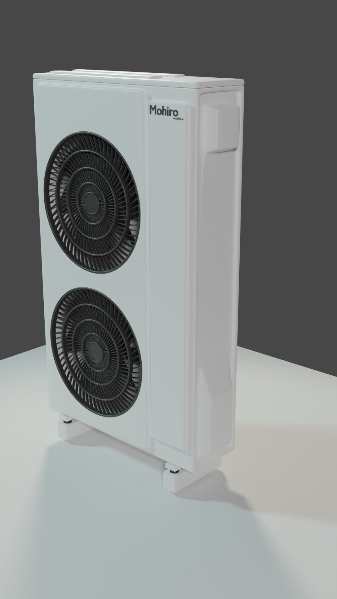 two heat pumps 3D model | CGTrader