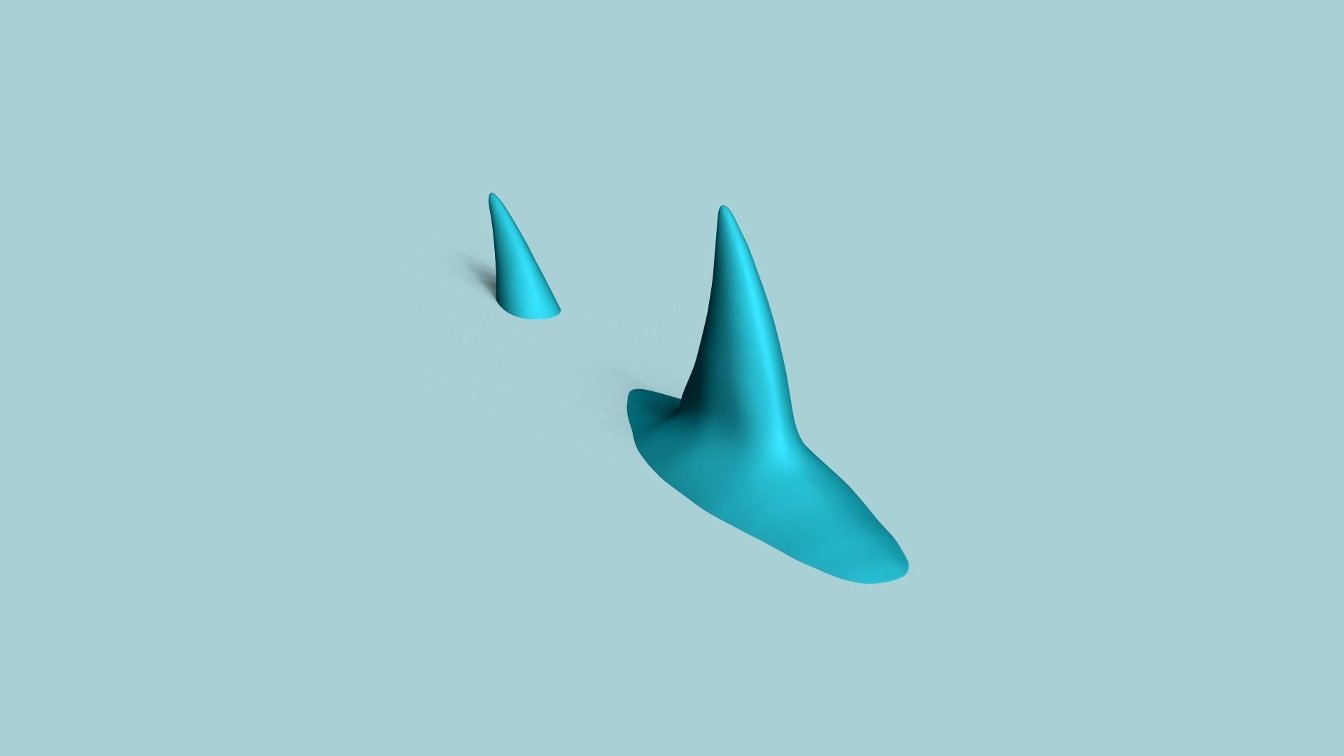 Shark Fin and Tail - Creative Decoration - STL Printable 3D model 3D ...
