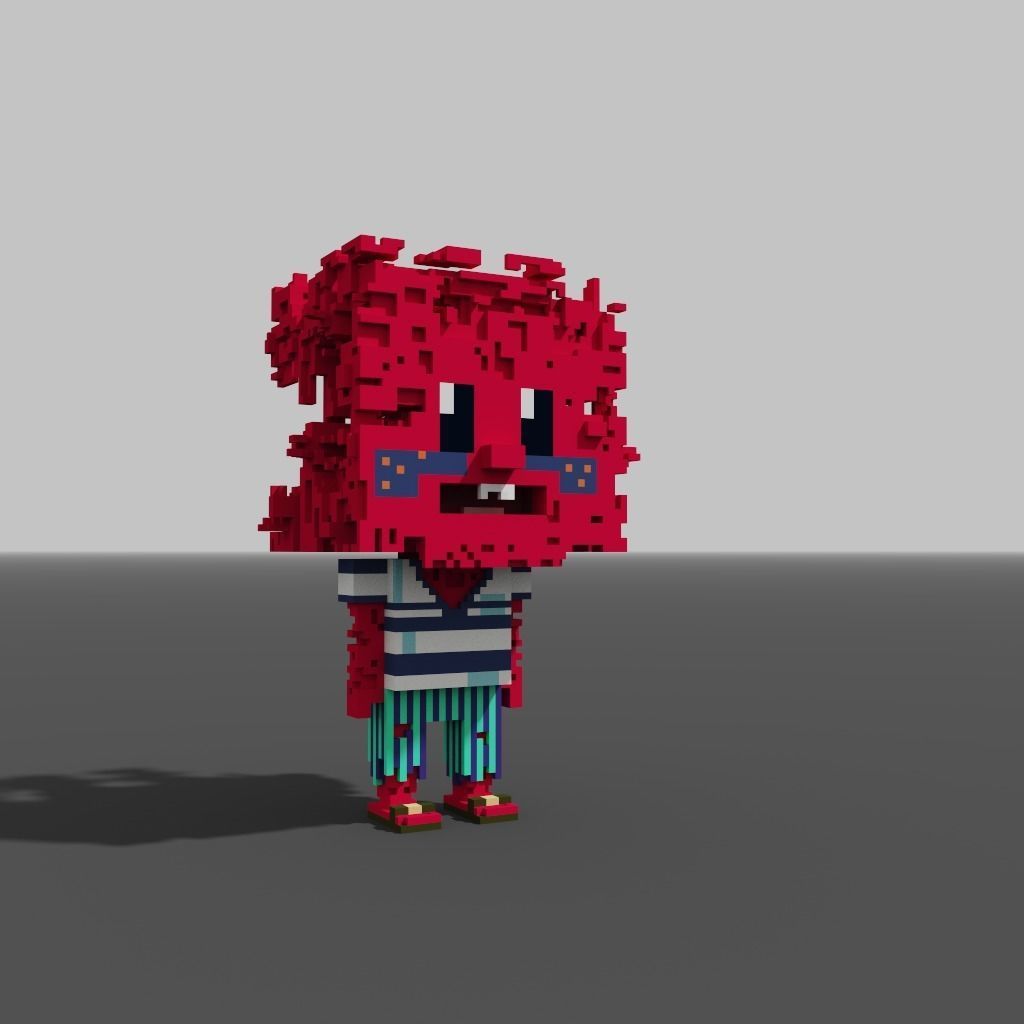 red robot 3D model | CGTrader