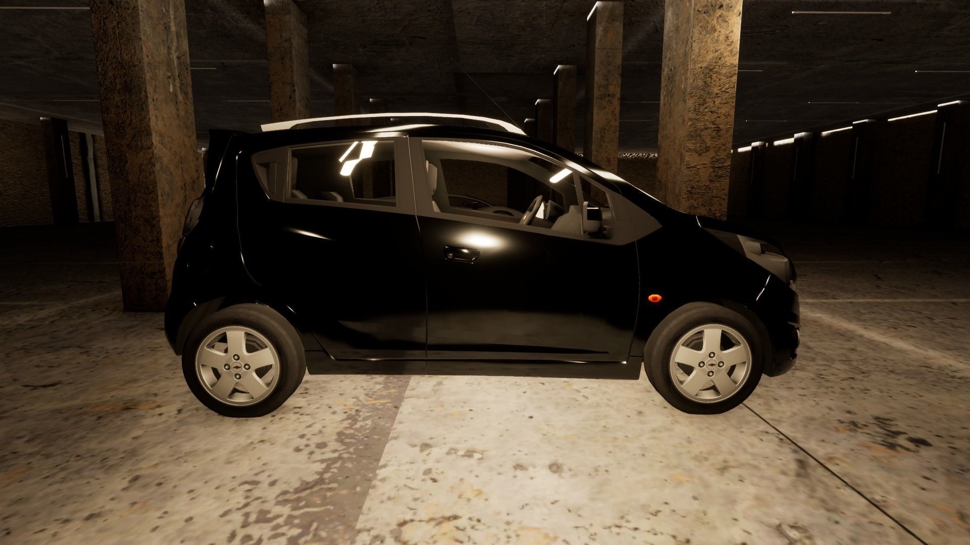 Chevrolet Spark LT 3D model animated rigged | CGTrader