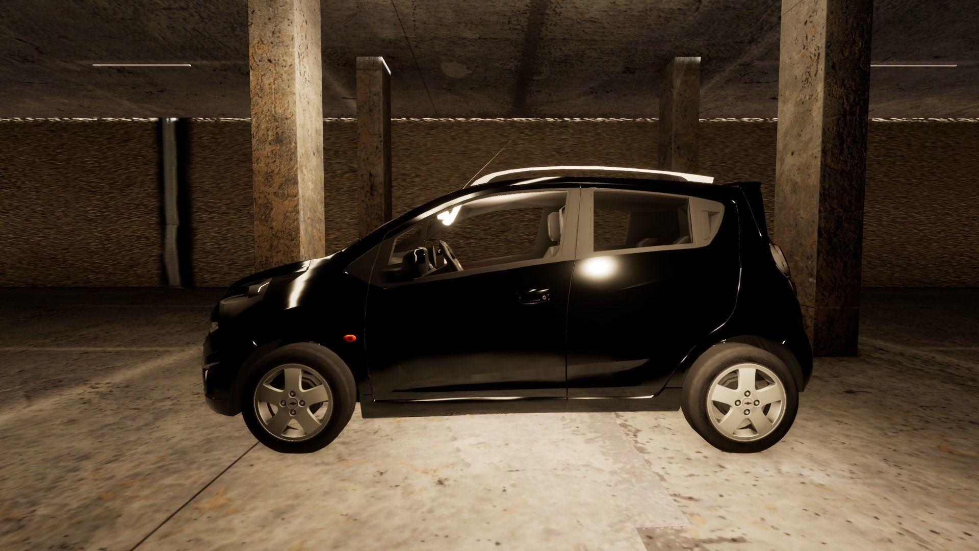 Chevrolet Spark LT 3D model animated rigged | CGTrader