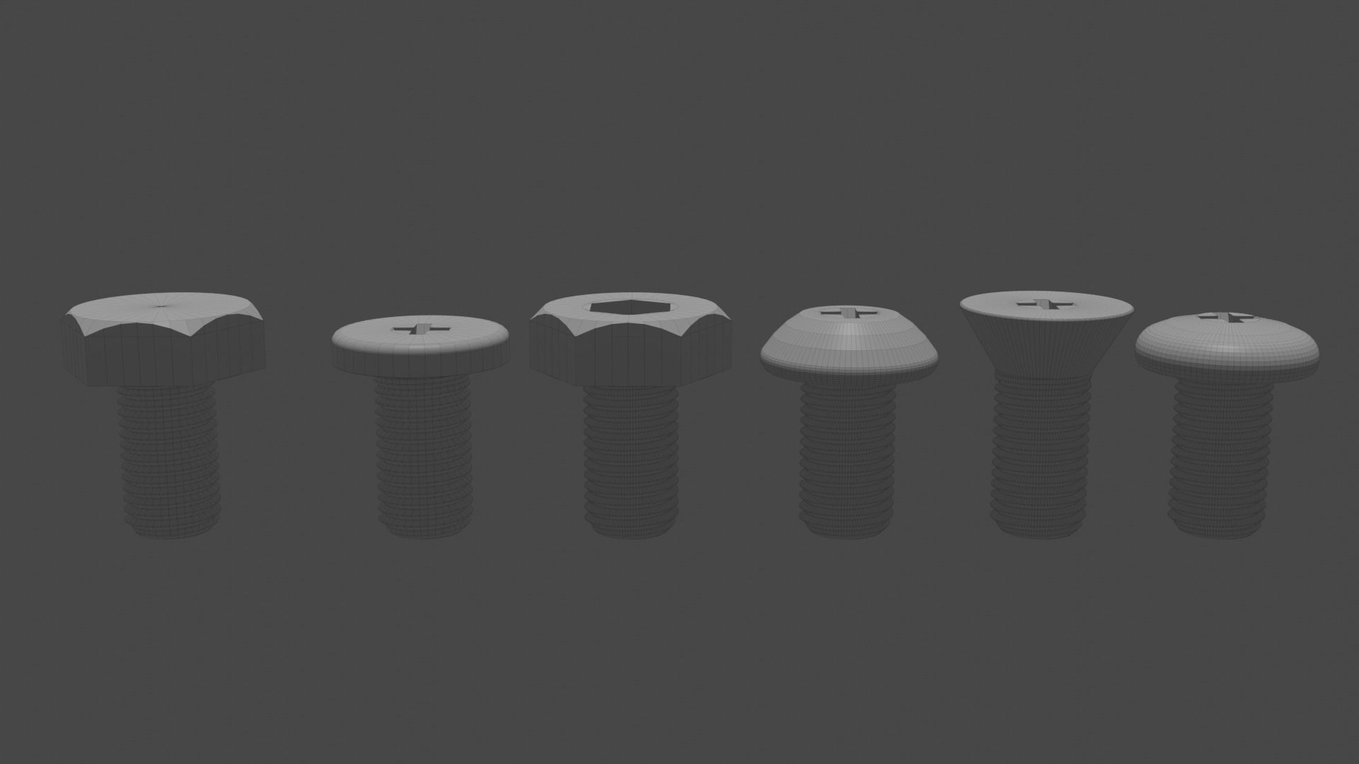 Bolts nut and free 3D model 3D printable | CGTrader